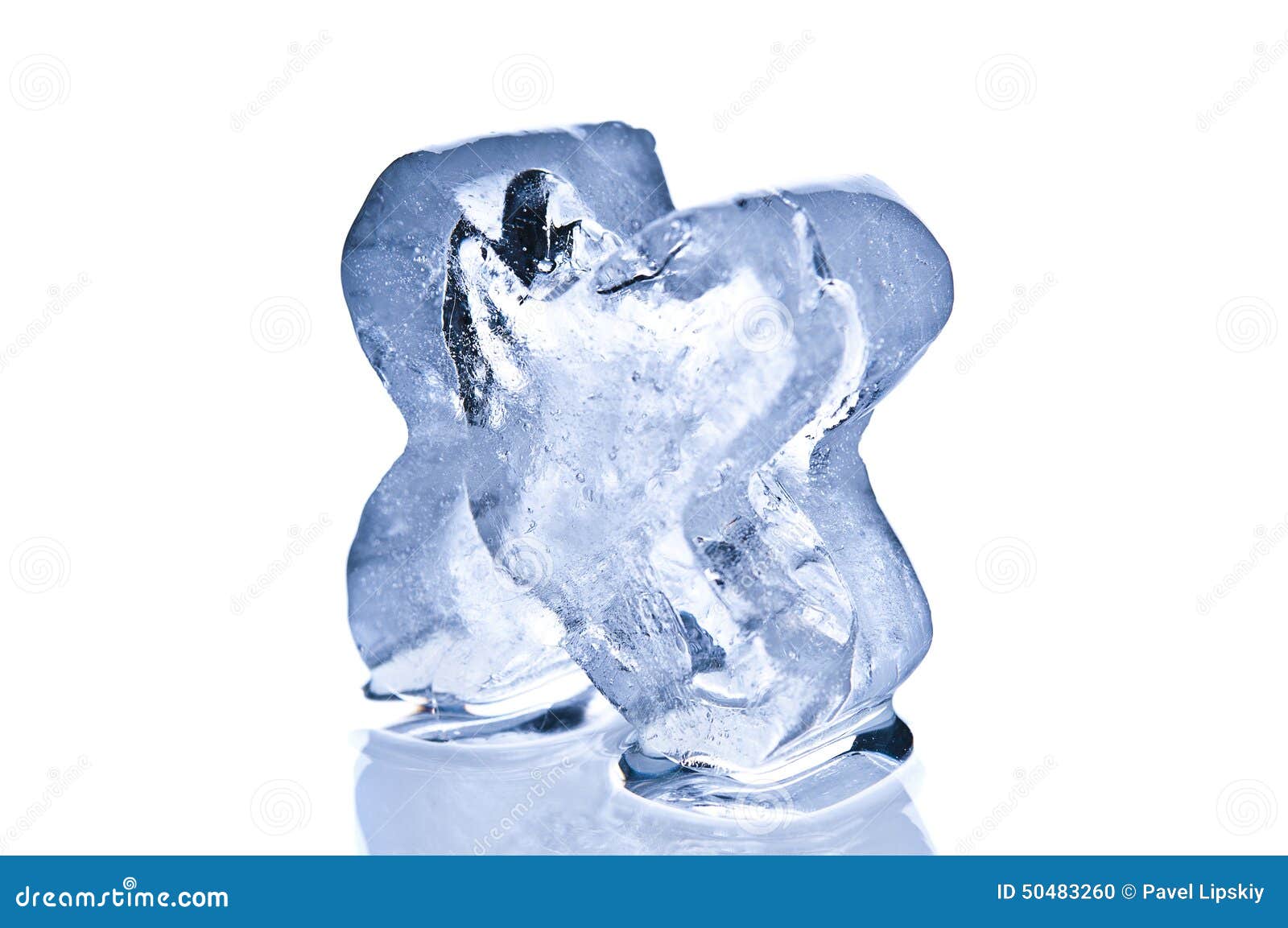 Blue ice block closeup stock photo. Image of cooler, clear - 50483260