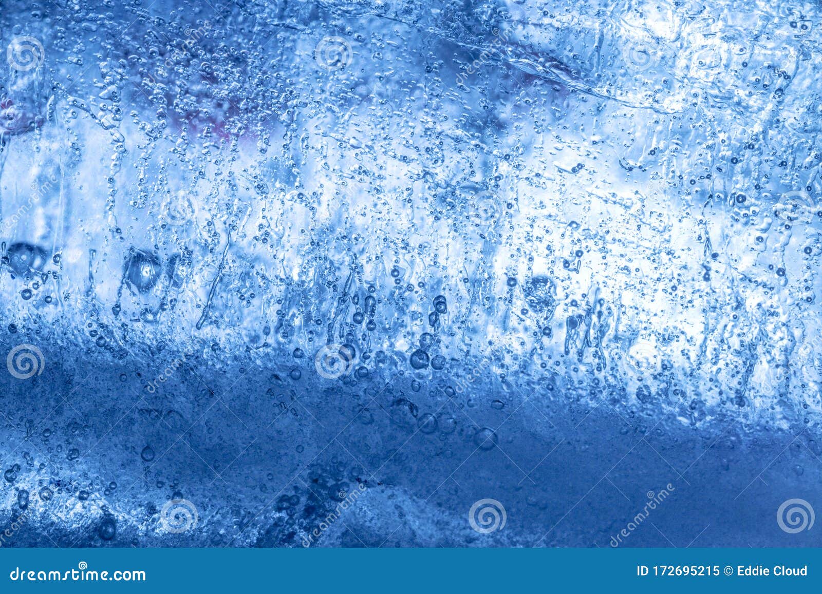Blue Ice Block Surface Texture Stock Image - Image of background ...