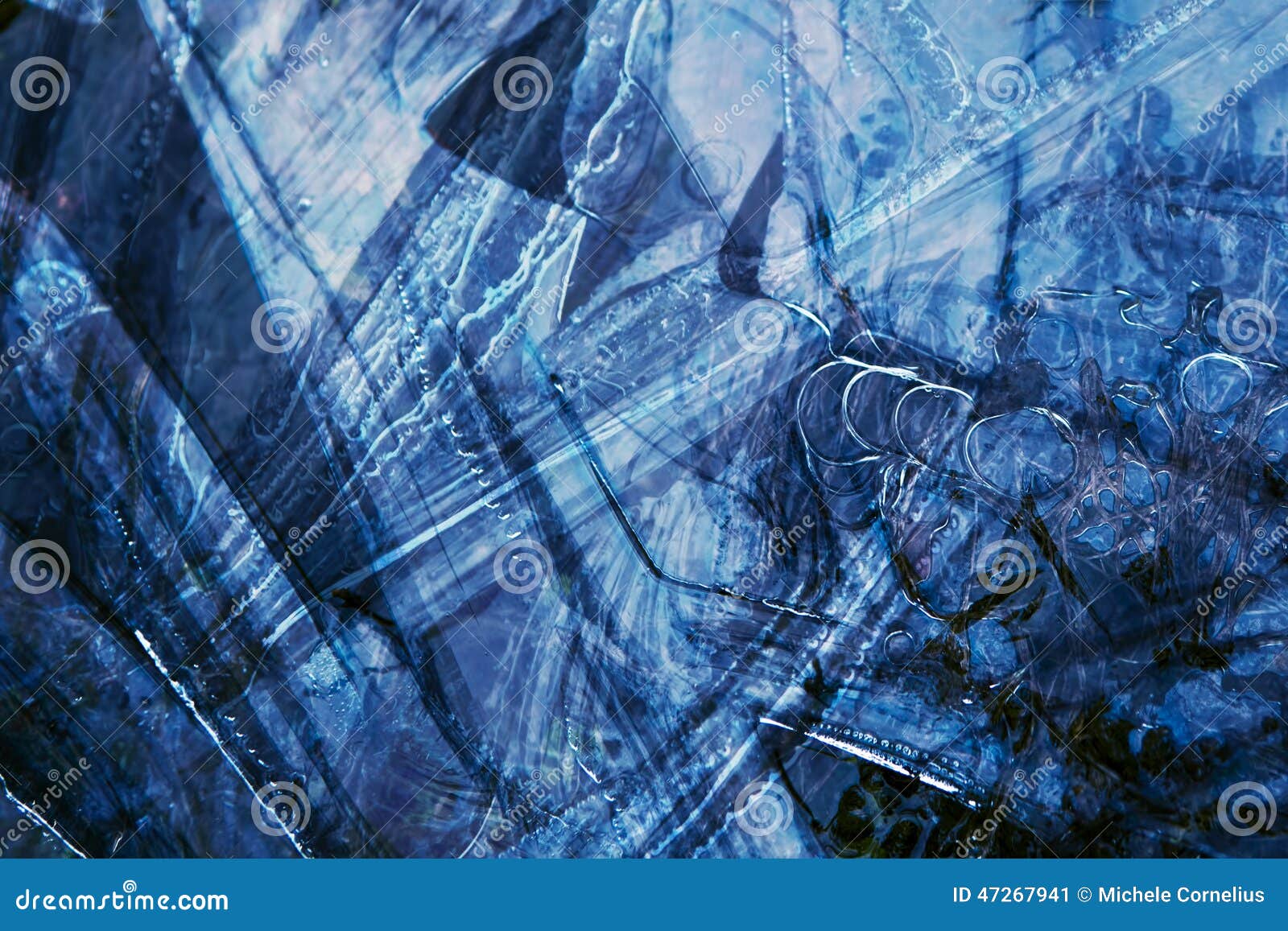Blue Ice stock image. Image of details, frozen, nature - 47267941