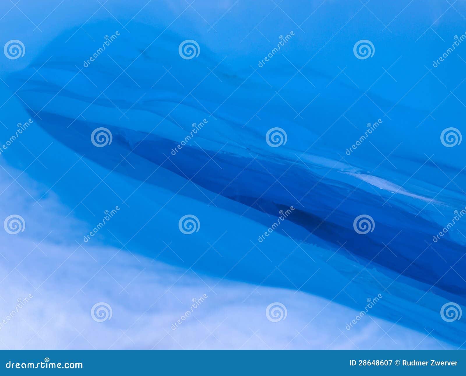 Blue Ice Cavity Background Made of Snow and Light Stock Image - Image ...