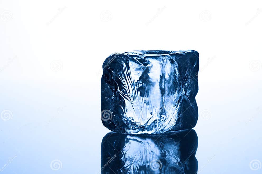 Blue ice cube stock image. Image of refrigerate, crystal - 22638249