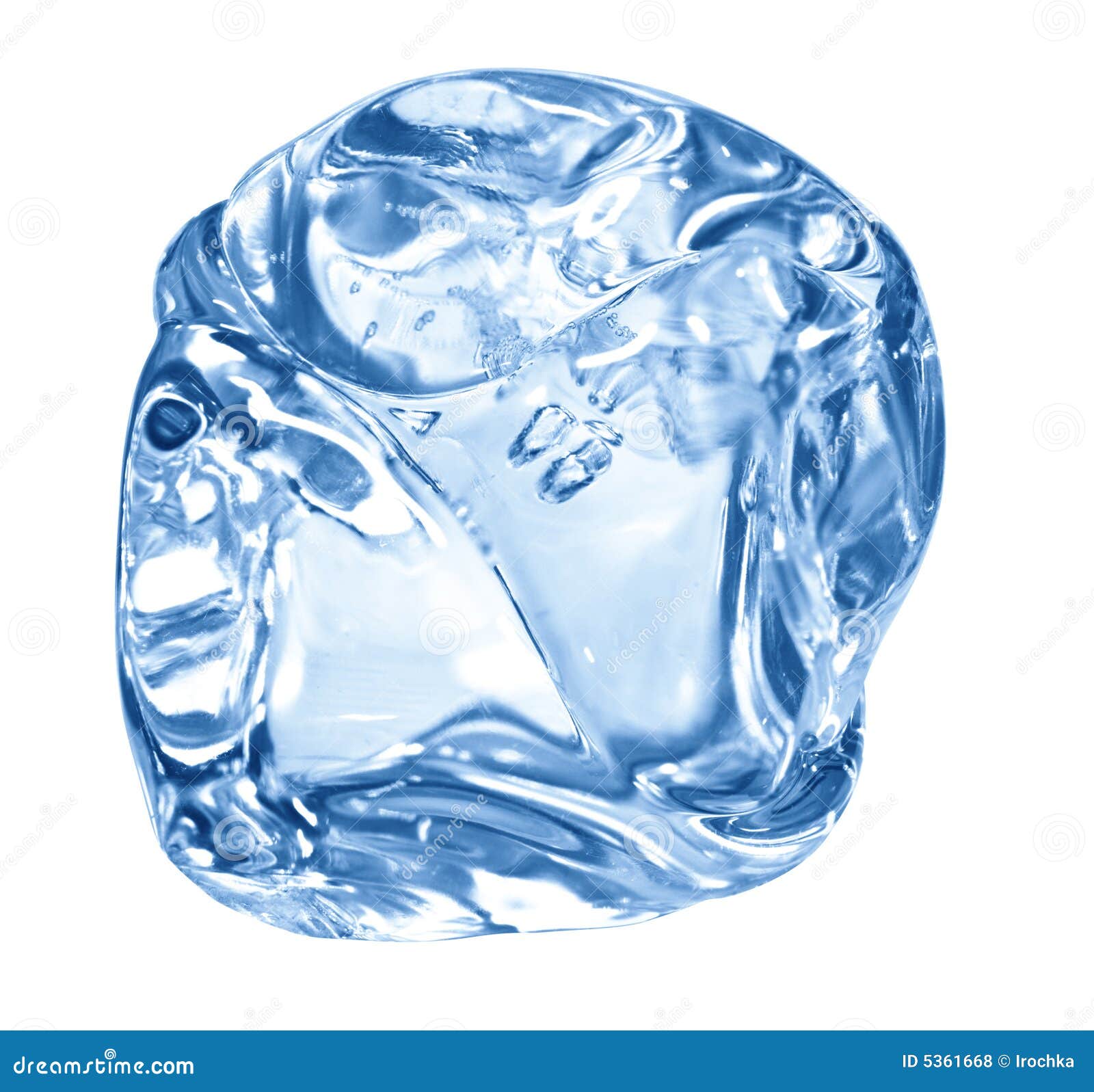Blue ice cube stock photo. Image of cube, background, freezing - 5361668