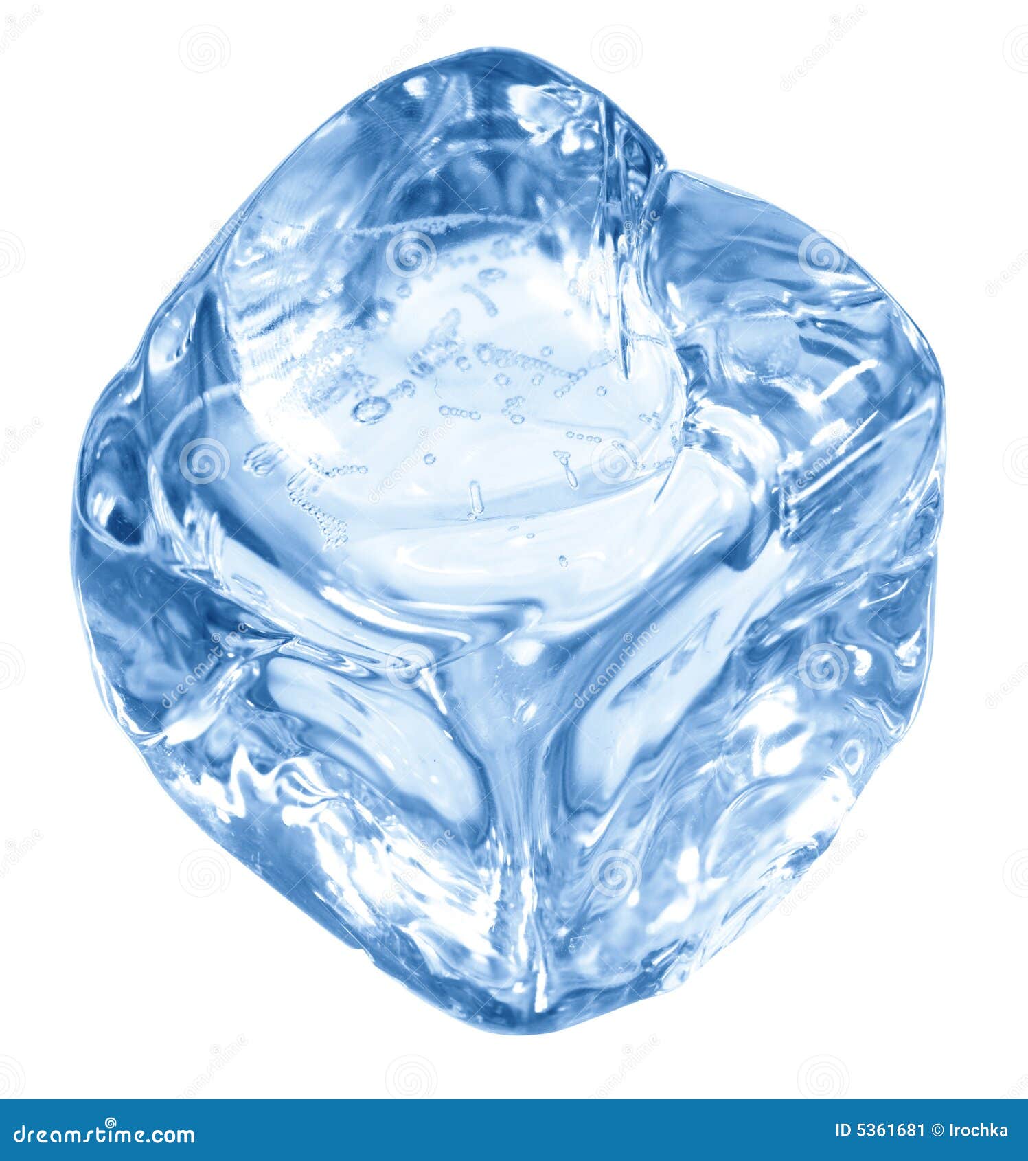 Blue ice cube stock image. Image of blue, white, block - 5361681