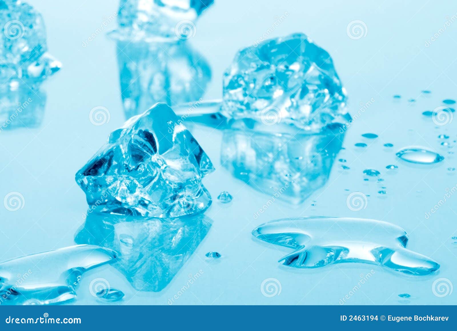 Blue ice cubes stock photo. Image of liquid, chill, freezer - 2463194