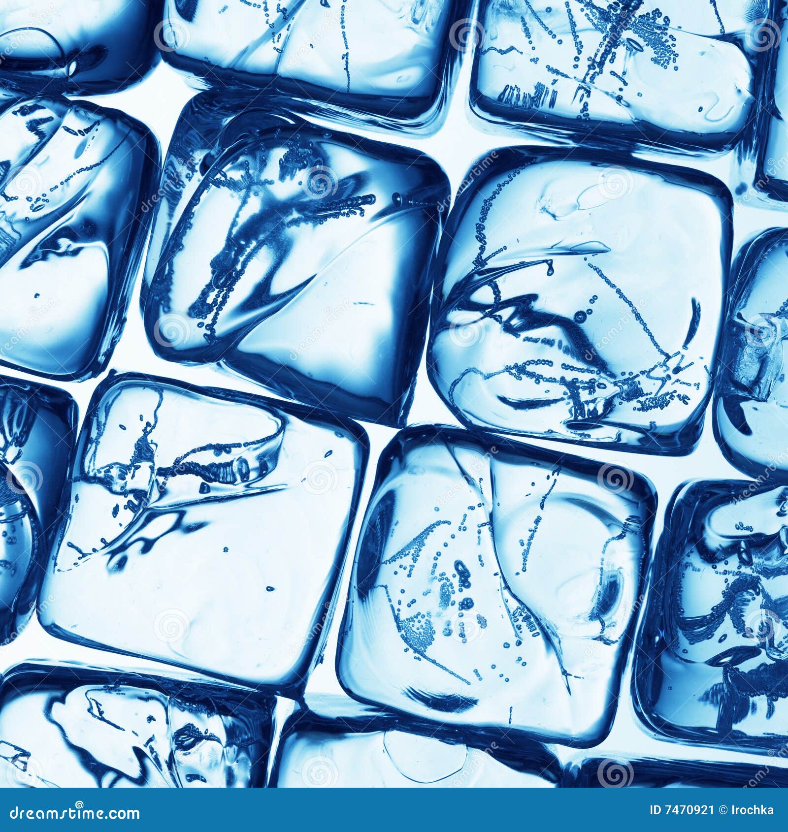 Blue ice cubes stock image. Image of colour, abstract - 7470921
