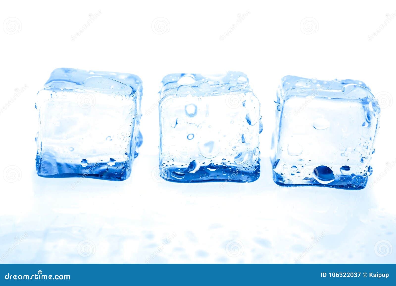 Blue ice cubes. stock image. Image of blue, background - 106322037