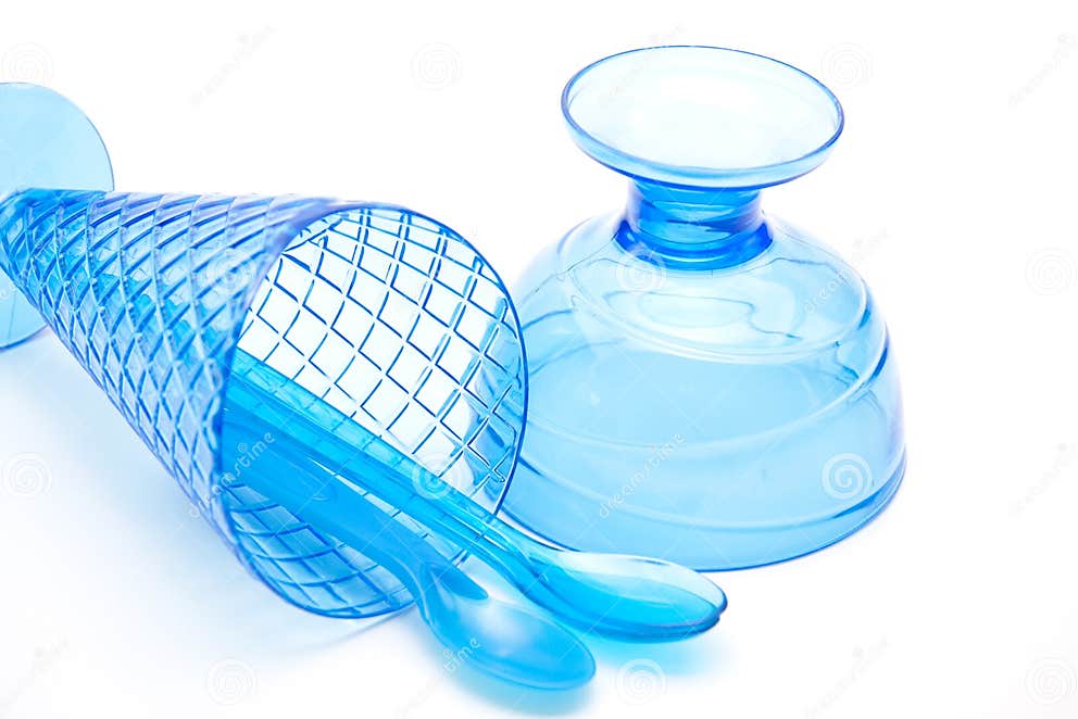 Blue ice cups stock photo. Image of exempted, blue, household - 20516818