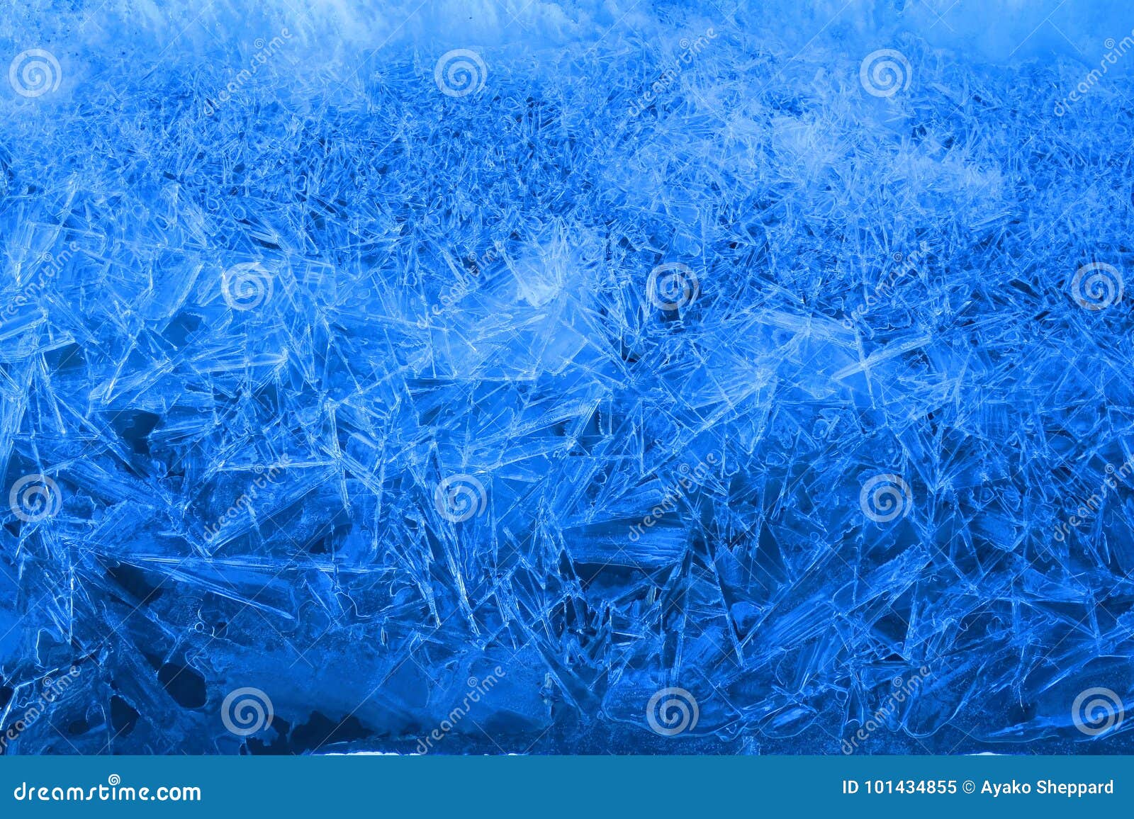 Ice Crystals in Blue stock image. Image of natural, size - 101434855