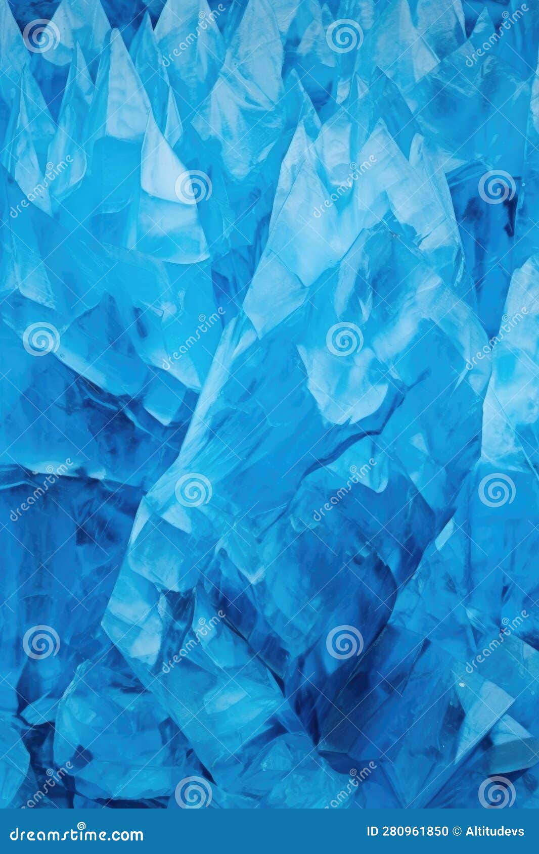 Blue Ice Glacier Texture Close-up Stock Illustration - Illustration of ...