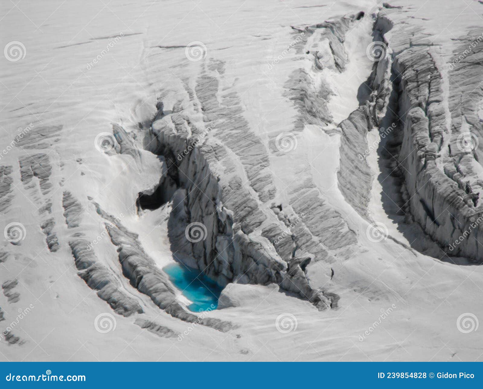 Blue Ice on the Grey Glacier Stock Photo - Image of scenic, white ...
