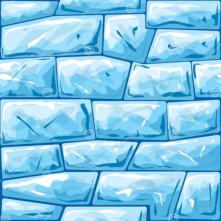 Blue ice seamless pattern stock vector. Illustration of vector - 48189797