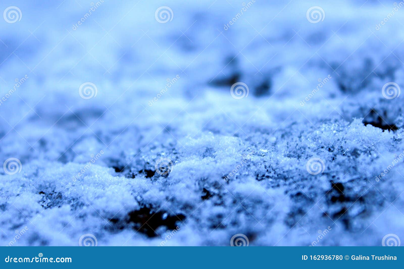 Blue Ice and Snow Background Stock Photo - Image of evening, crystal ...