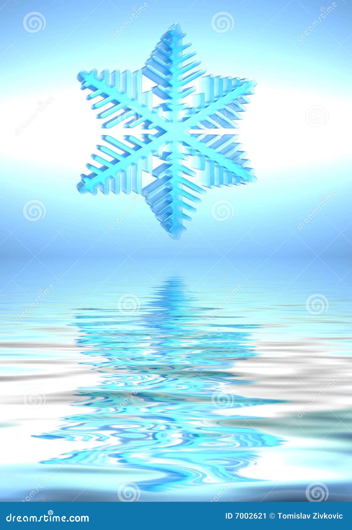 Blue ice snowflake stock illustration. Illustration of blue - 7002621