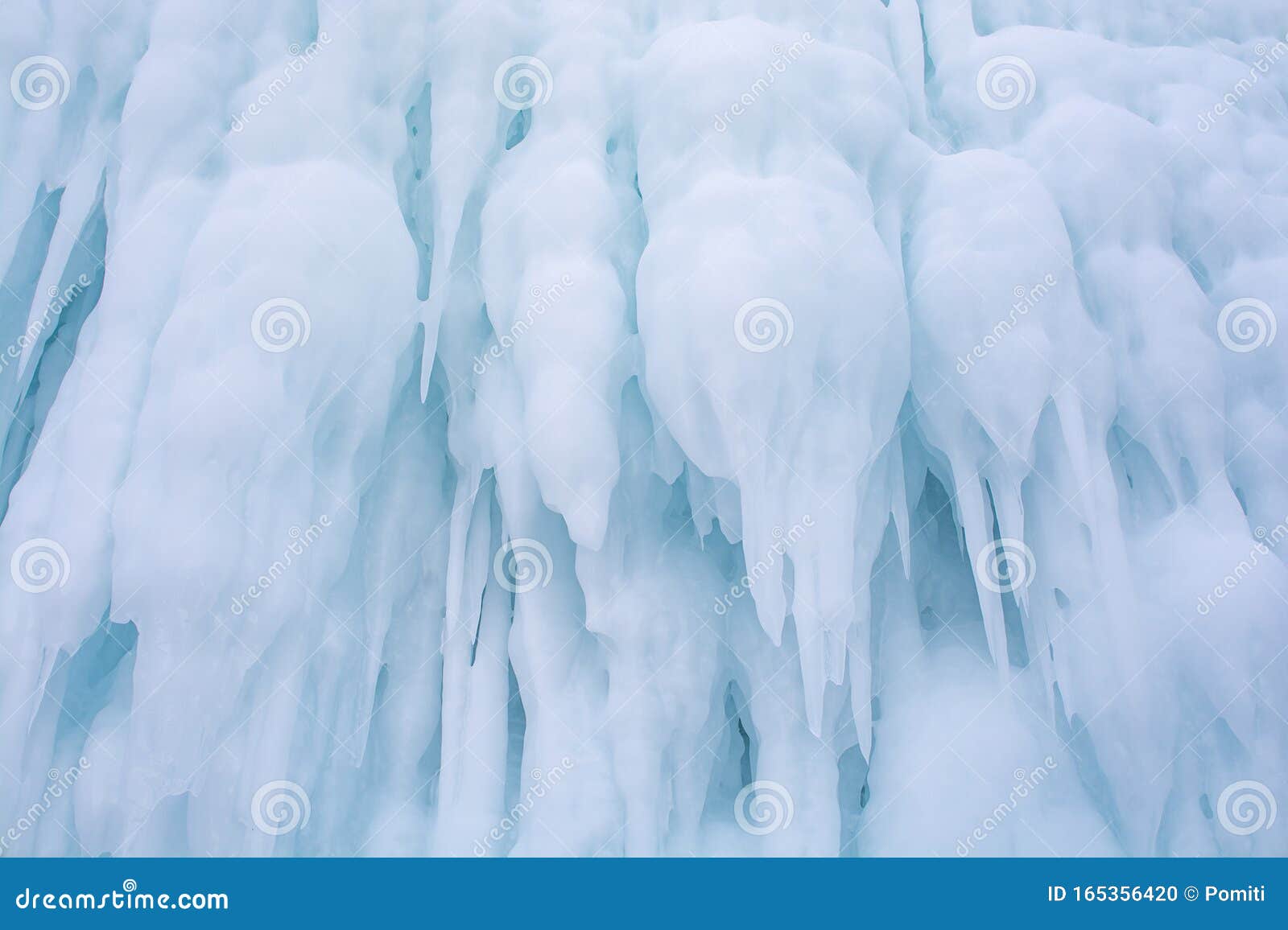 Blue Ice Stalactite on Cliff Stock Photo - Image of cold, landscape ...