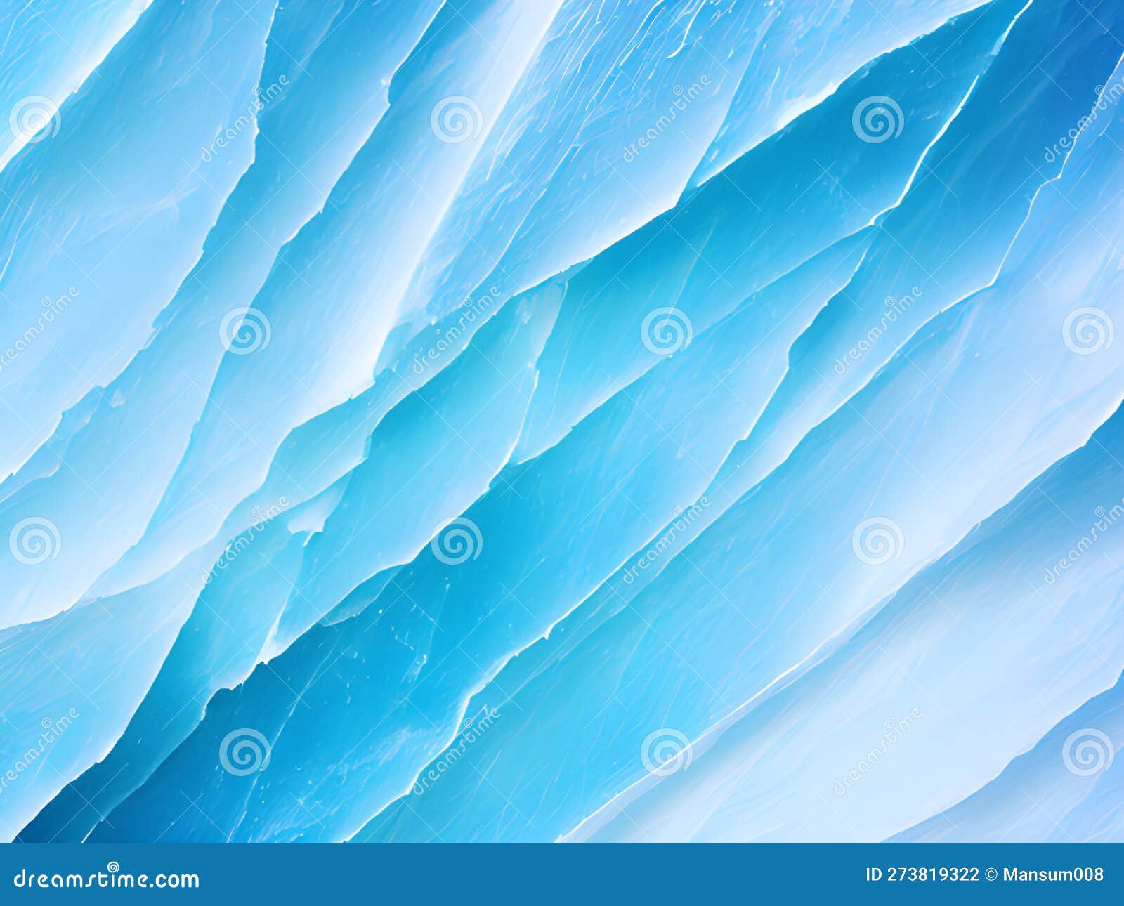 Blue Ice Texture Background , Ai Generated Stock Illustration ...