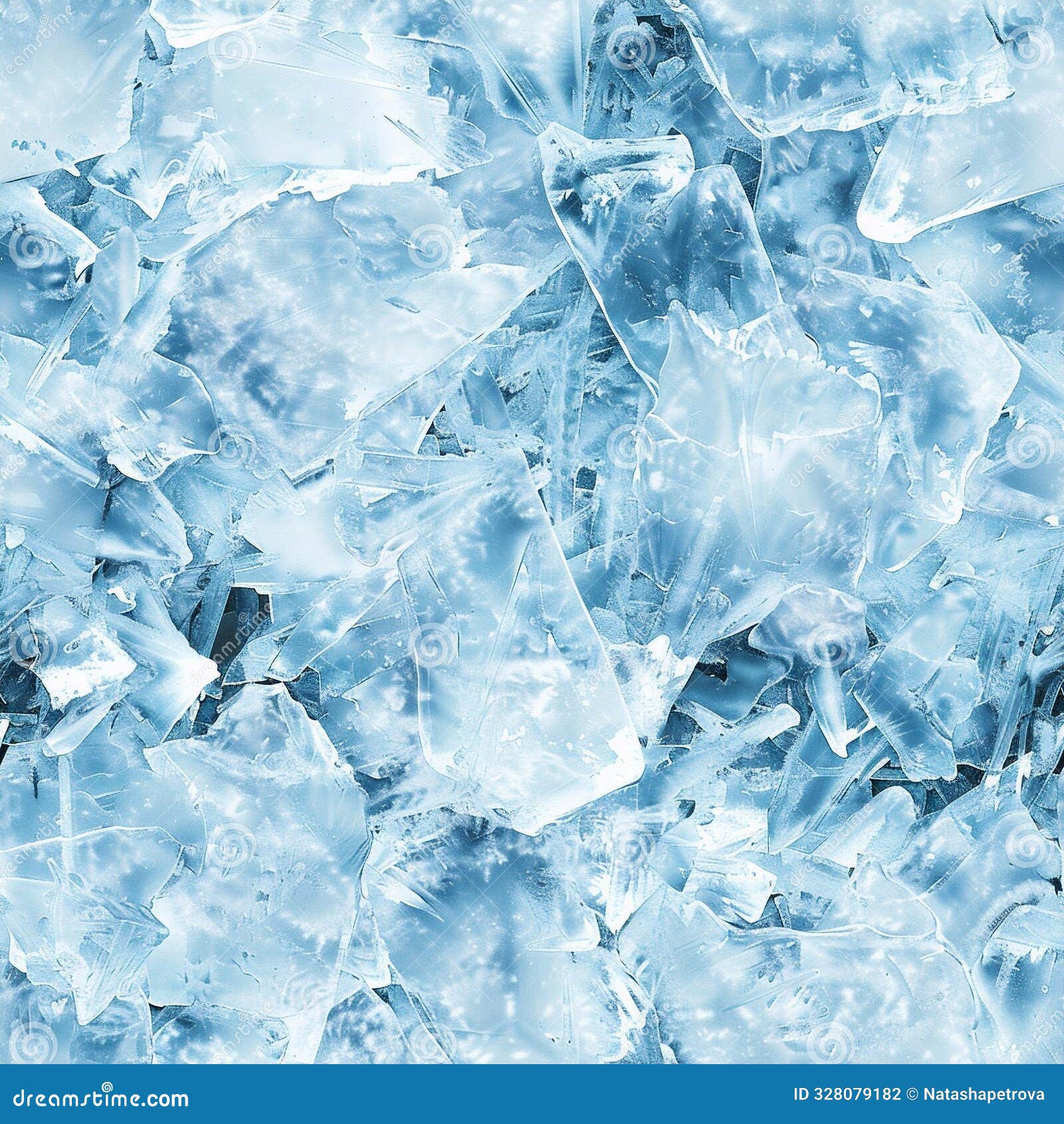 Blue Ice Texture Seamless Pattern Stock Illustration - Illustration of ...