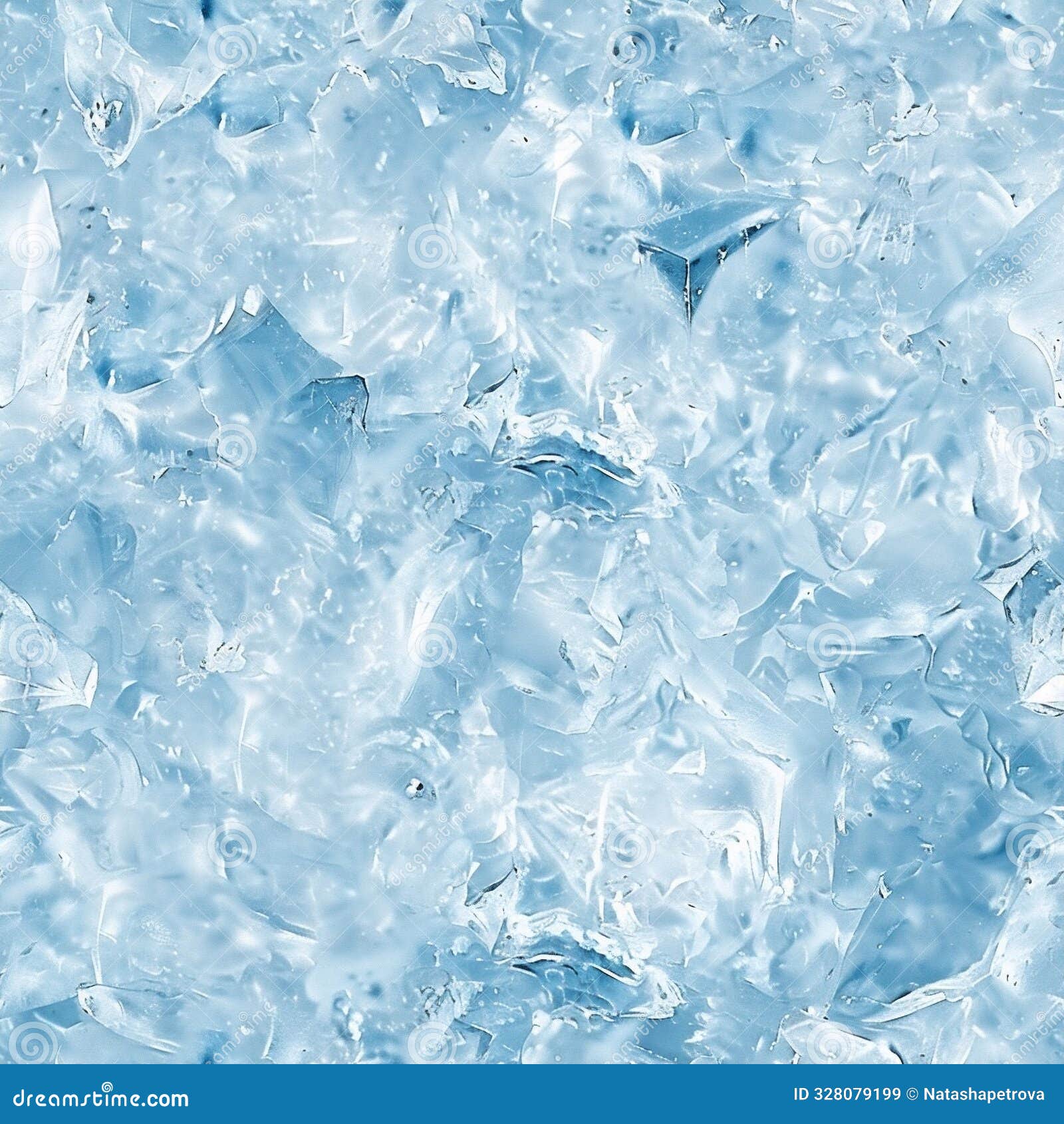 Blue Ice Texture Seamless Pattern Stock Illustration - Illustration of ...
