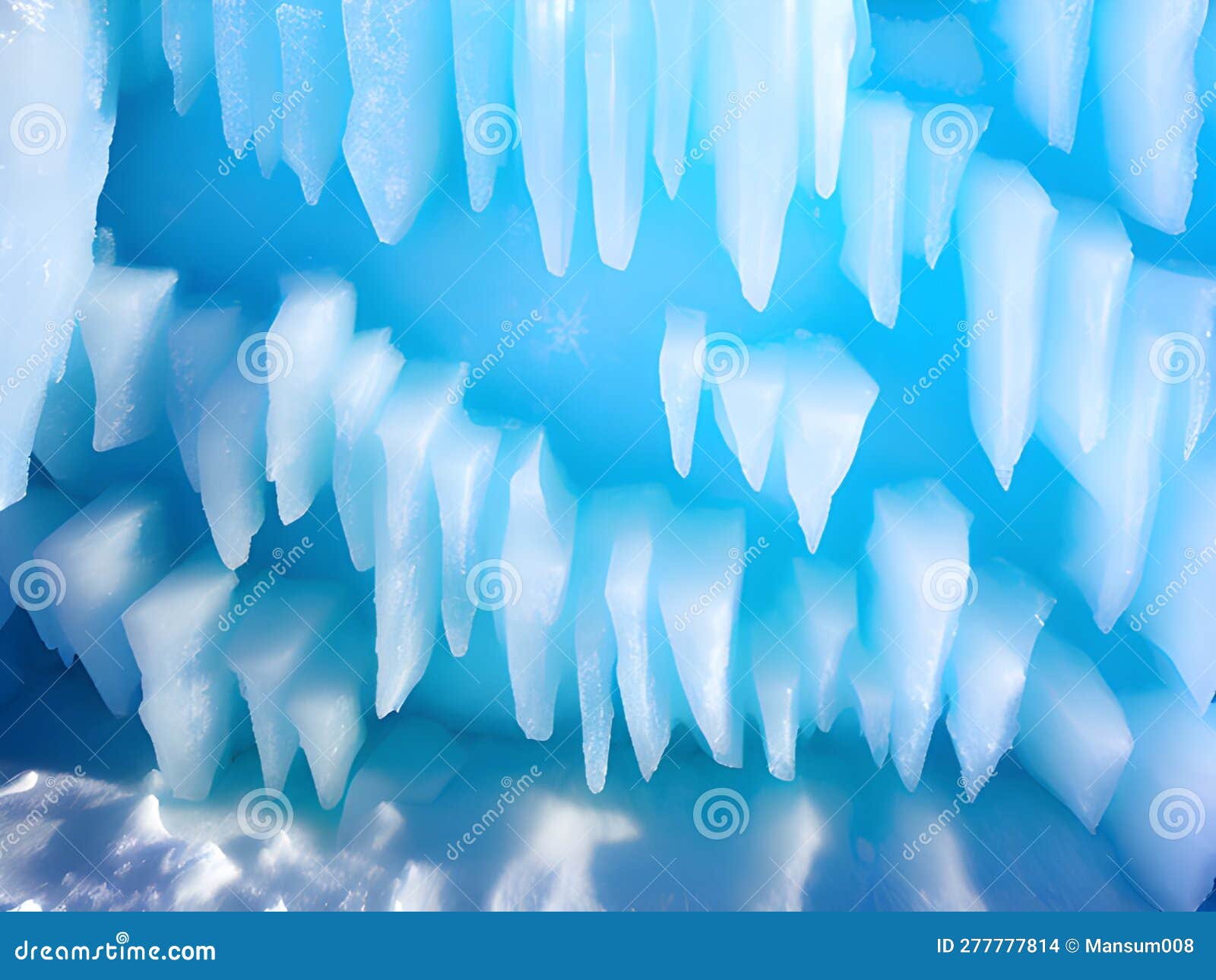 Blue Ice Wall Texture Background, AI Generated Stock Illustration ...