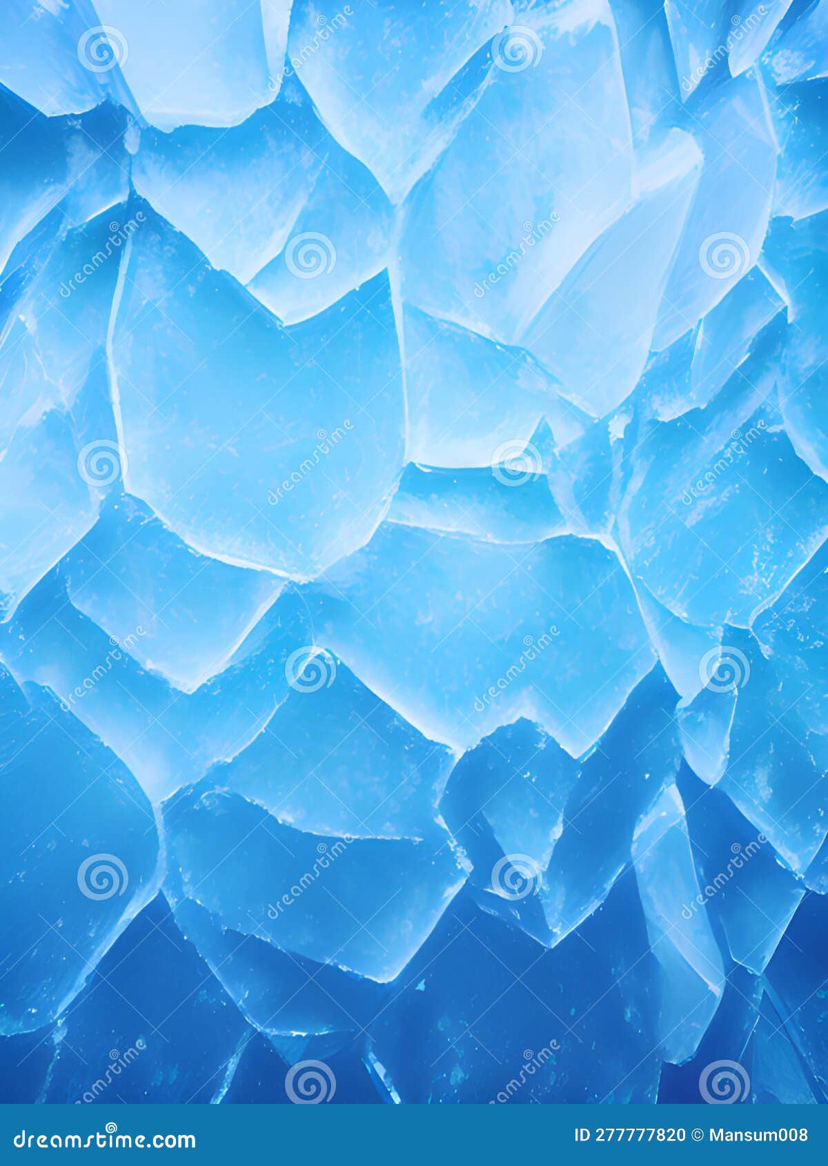Blue Ice Wall Texture Background, AI Generated Stock Illustration ...