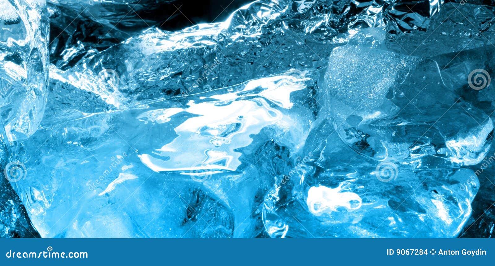 Blue ice in water stock photo. Image of light, winter - 9067284