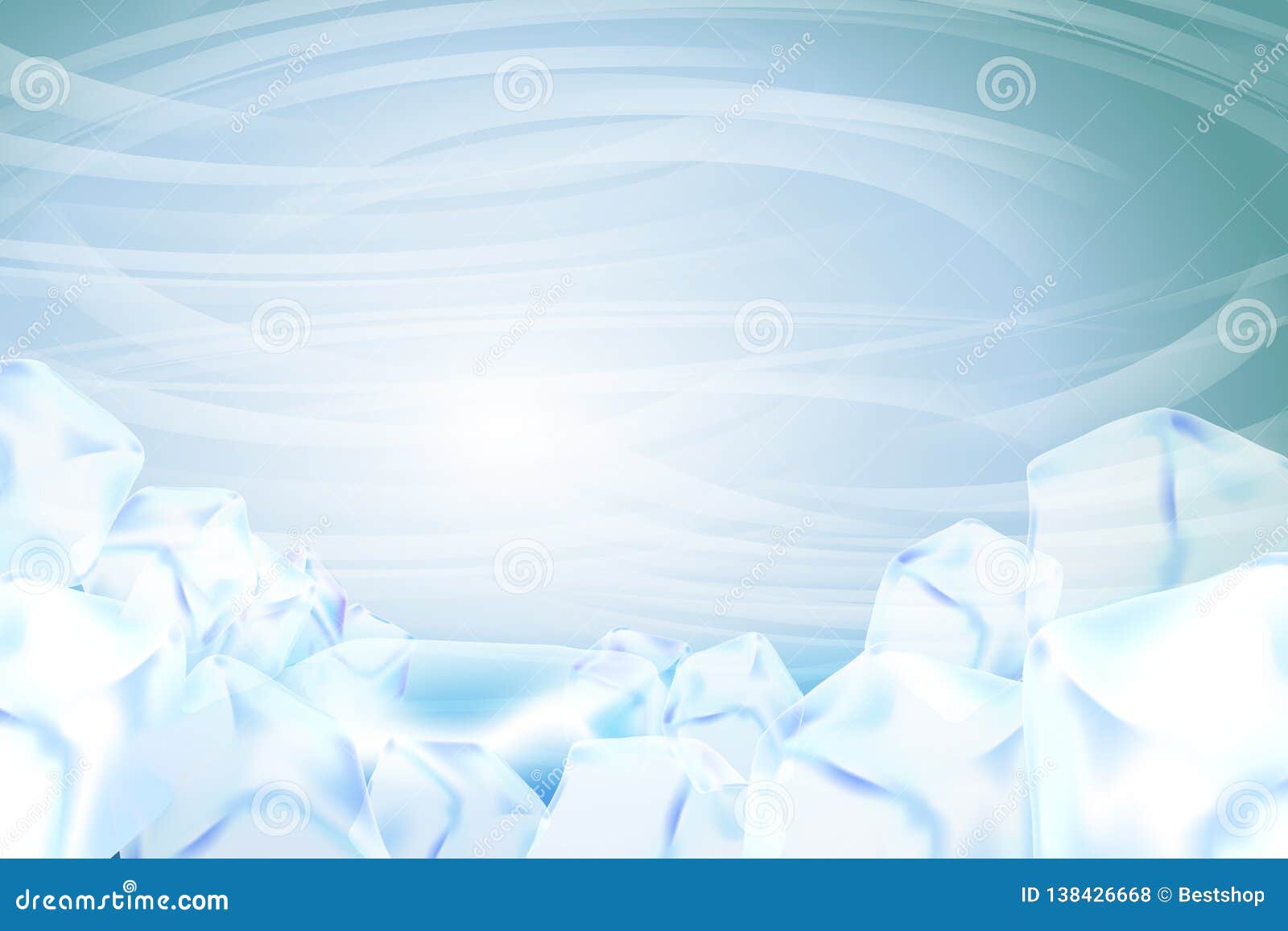 Blue Ice and Wind Cold with Blue Background Stock Vector - Illustration ...