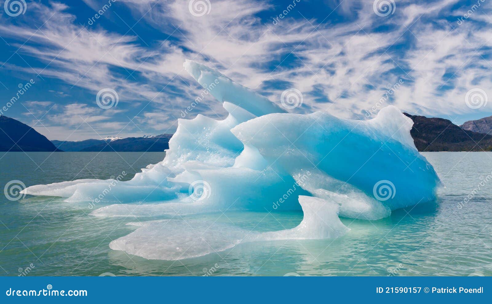 Blue Iceberg stock image. Image of chile, greenland, azure - 21590157