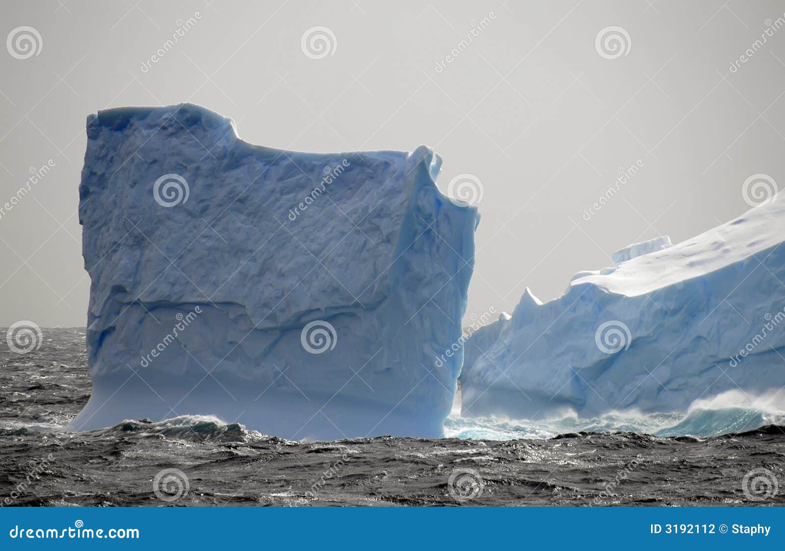 Blue iceberg in storm stock photo. Image of nature, frozen - 3192112