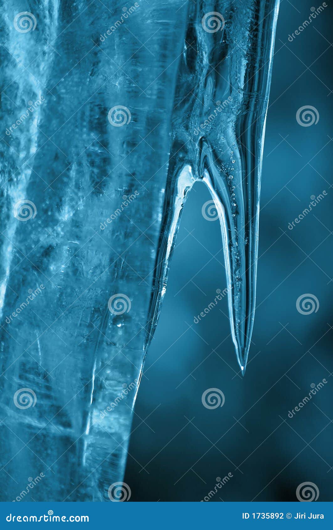 Blue icicle stock photo. Image of detail, water, coldness - 1735892