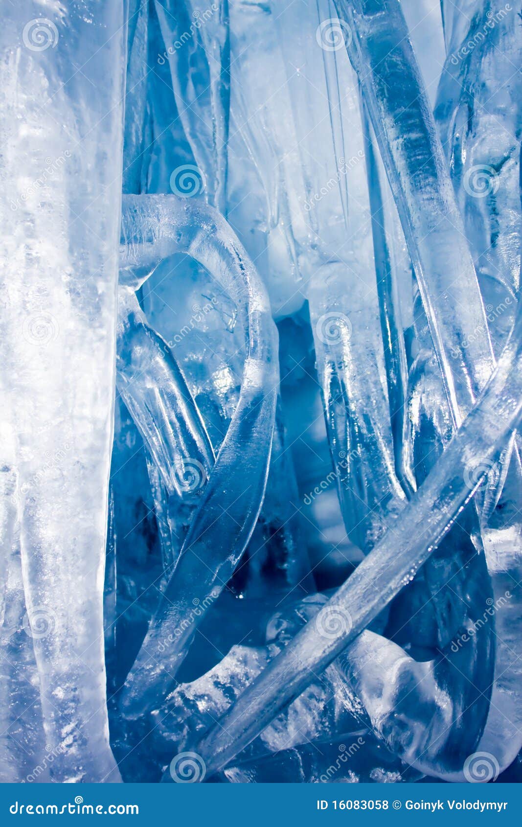 Blue icicles stock photo. Image of frozen, melting, geology - 16083058
