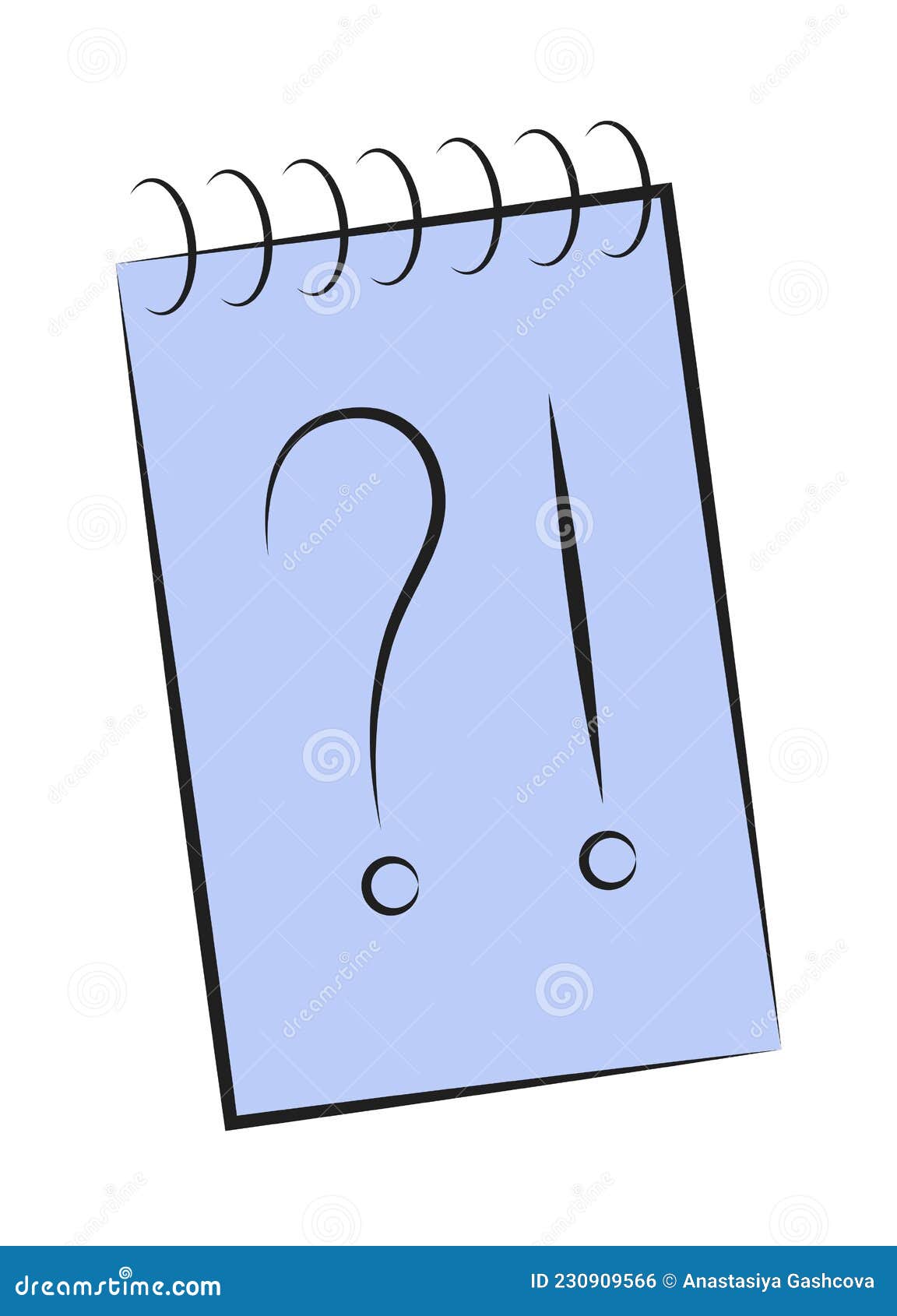 Notepad With Question Mark Showing Faq And Doubts Vector Illustration ...