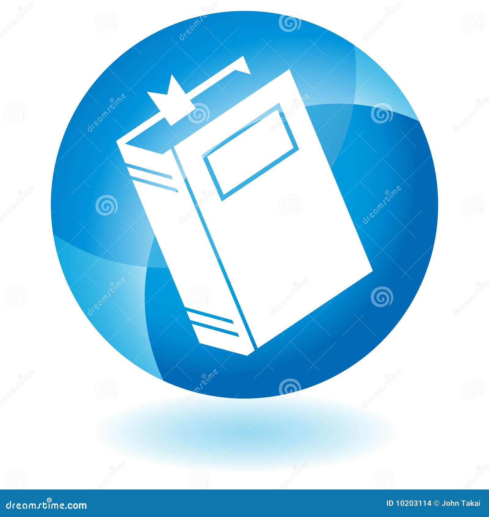 Blue Icon - Book stock vector. Illustration of design - 10203114