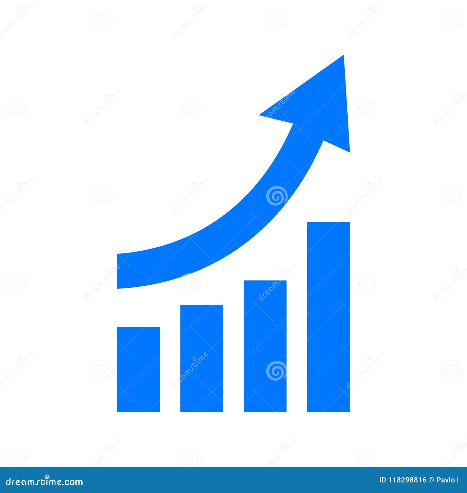 Blue Icon Graphic Up - Vector Stock Illustration - Illustration of ...