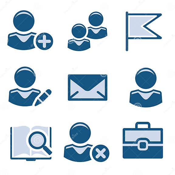 Blue icon set 1 stock vector. Illustration of interface - 8629496