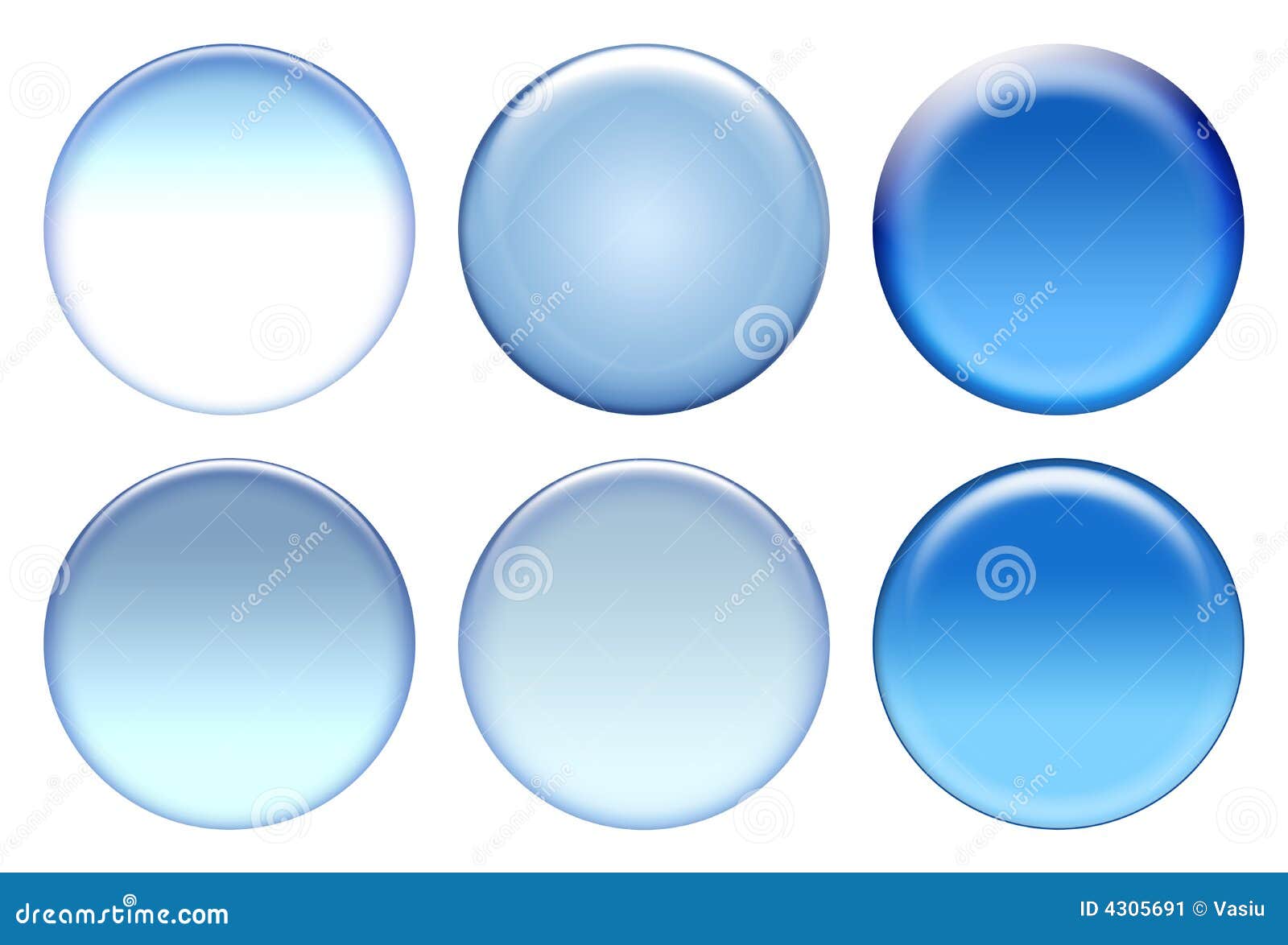 Blue icon set stock illustration. Illustration of frame - 4305691