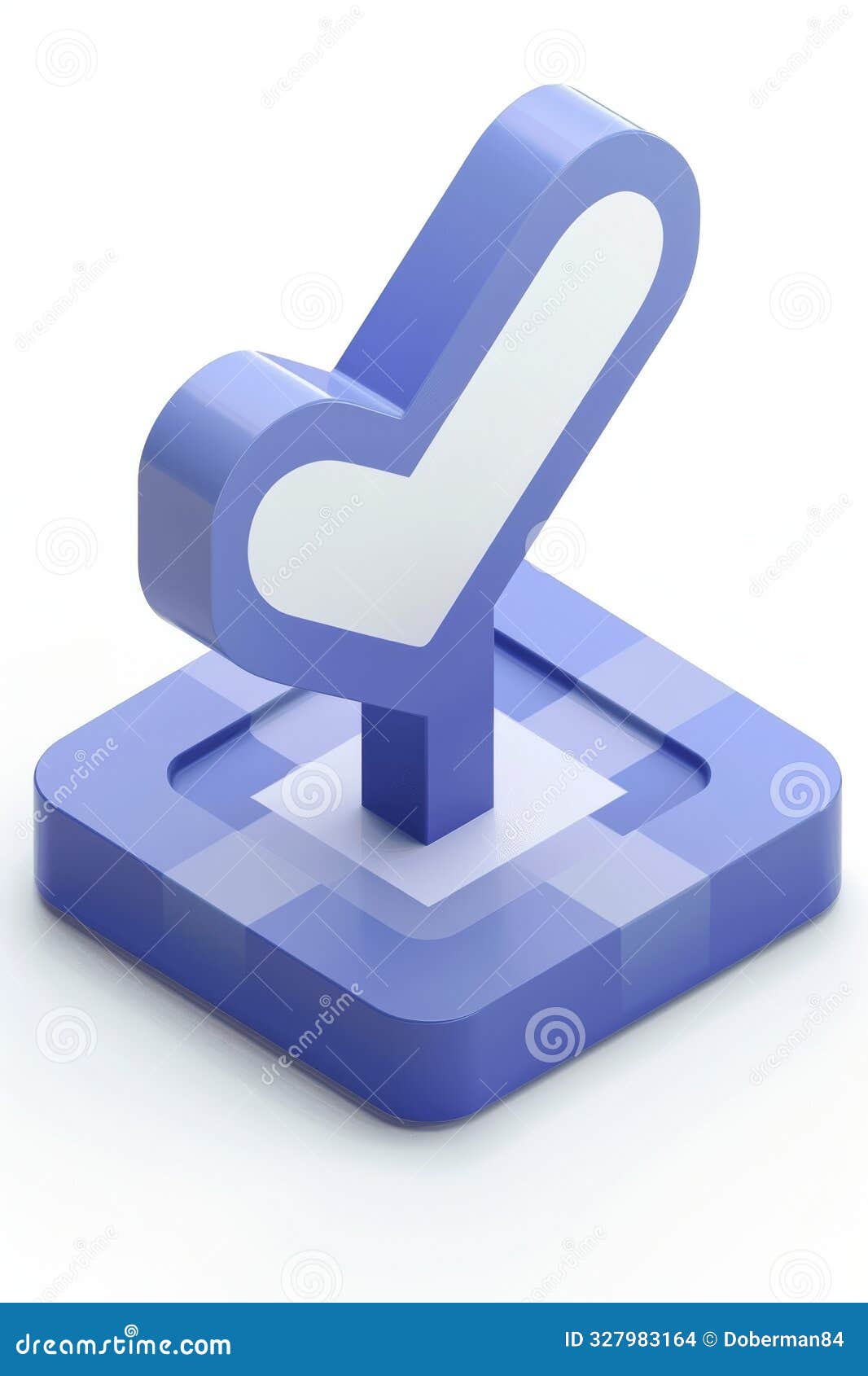 Completion Check Mark White Royalty-Free Cartoon | CartoonDealer.com ...