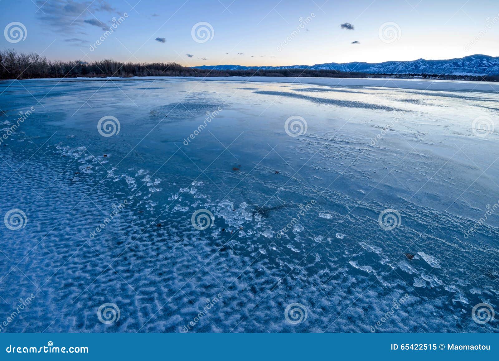 Blue Icy Lake stock image. Image of front, range, chatfield - 65422515