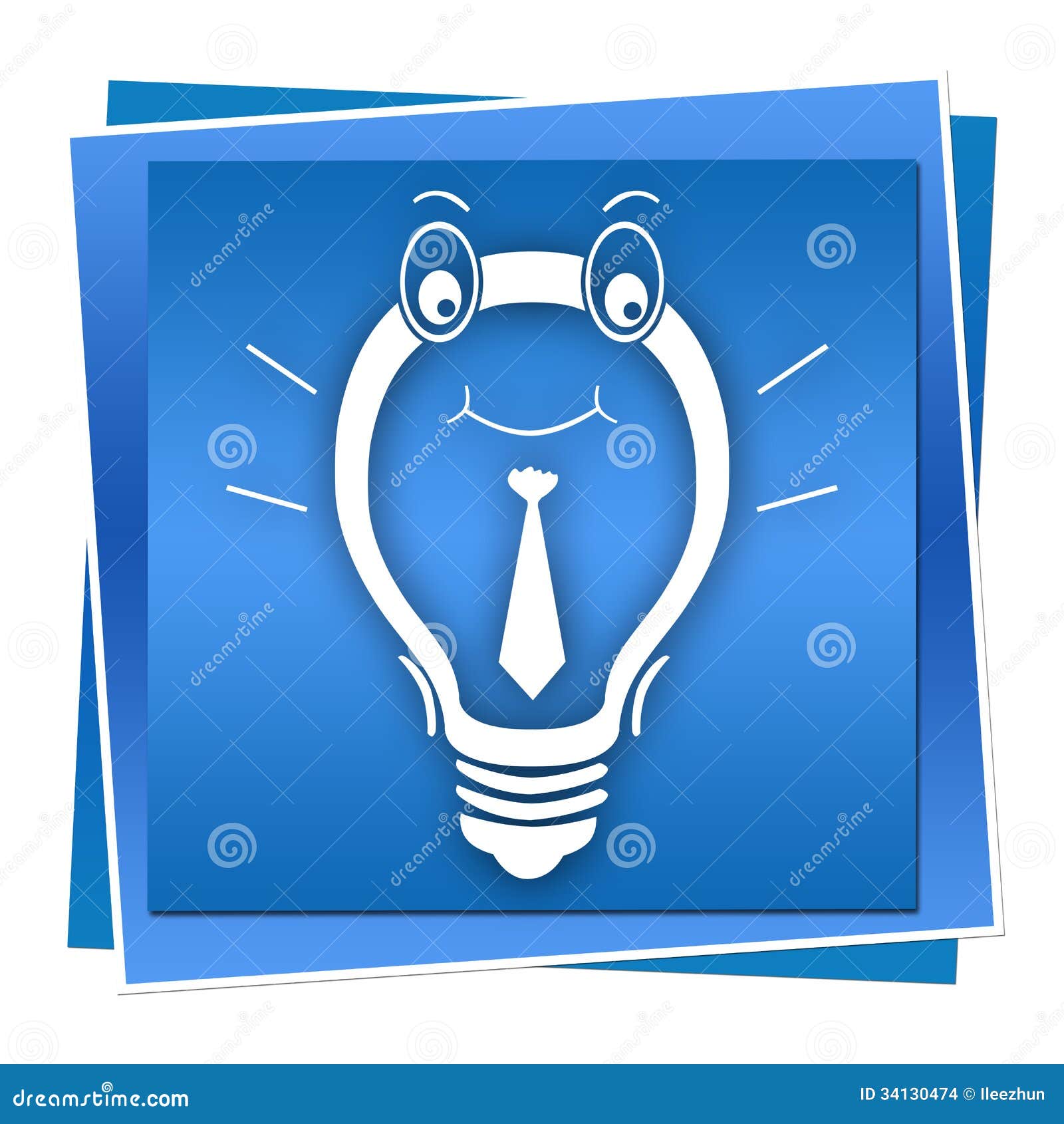 Blue Idea stock illustration. Illustration of support - 34130474