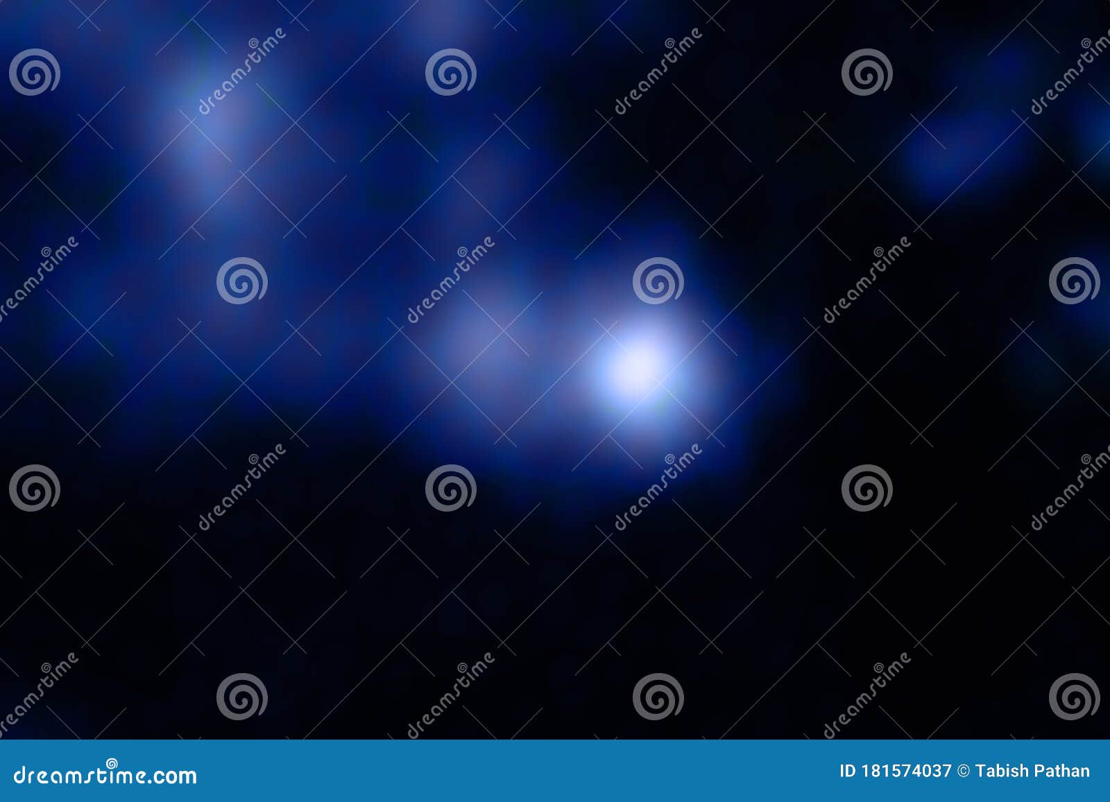 Blue Illuminated Light on Black Stock Image - Image of circle, colors ...