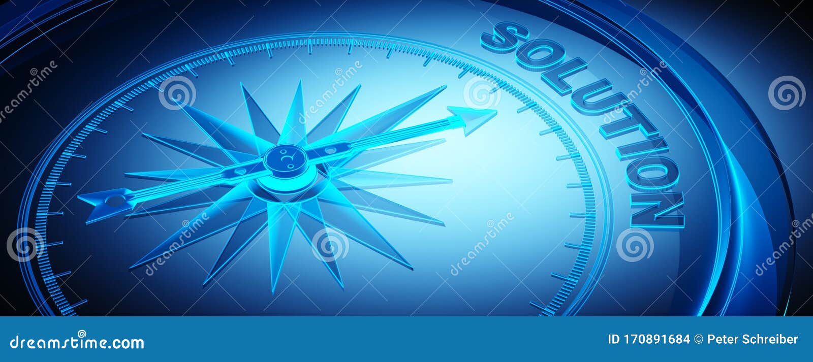 Blue Transparent Xray Compass Solution Stock Illustration ...