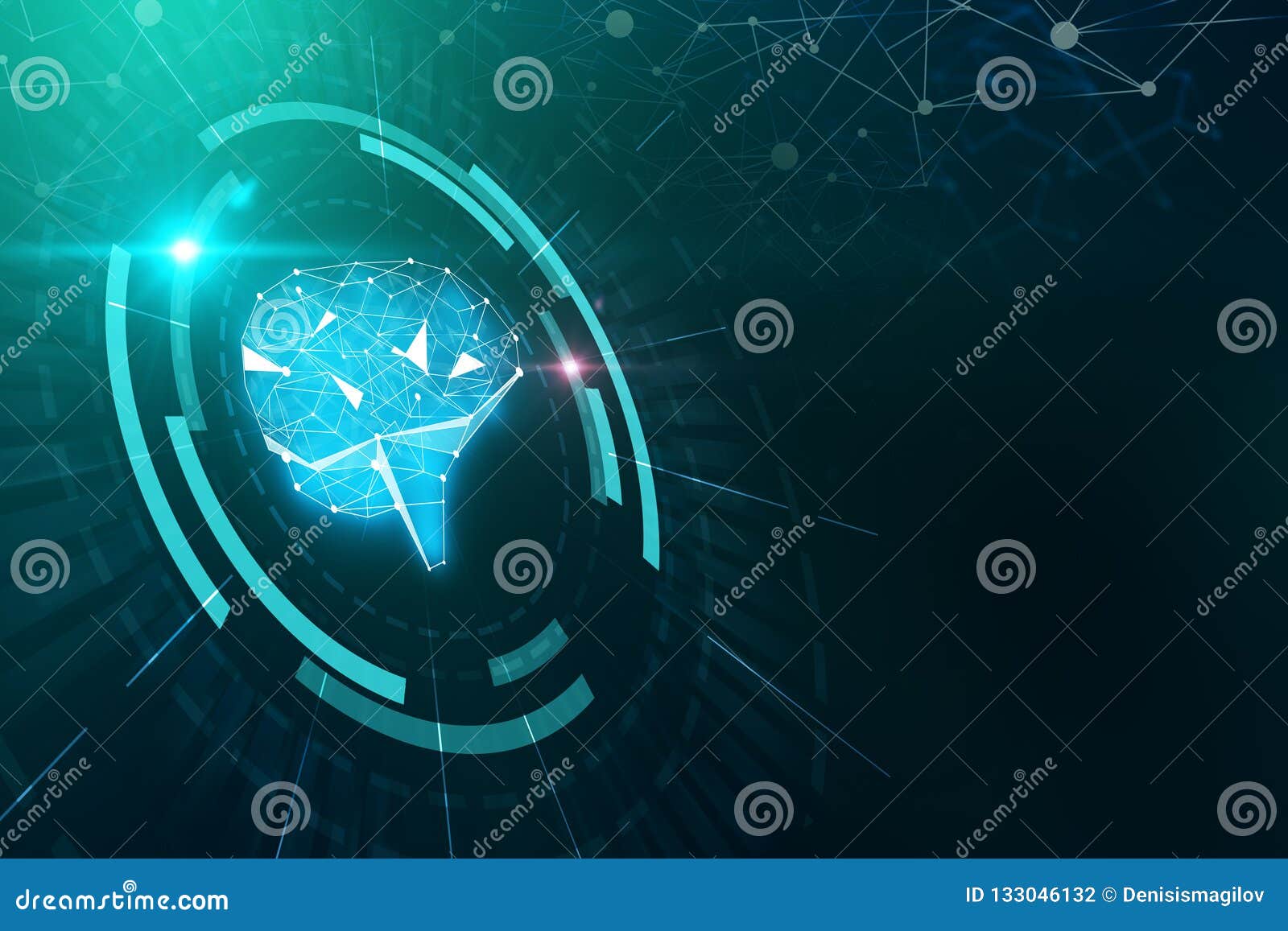 Blue Immersive Interface, Earth In Space Royalty-Free Stock Photography ...