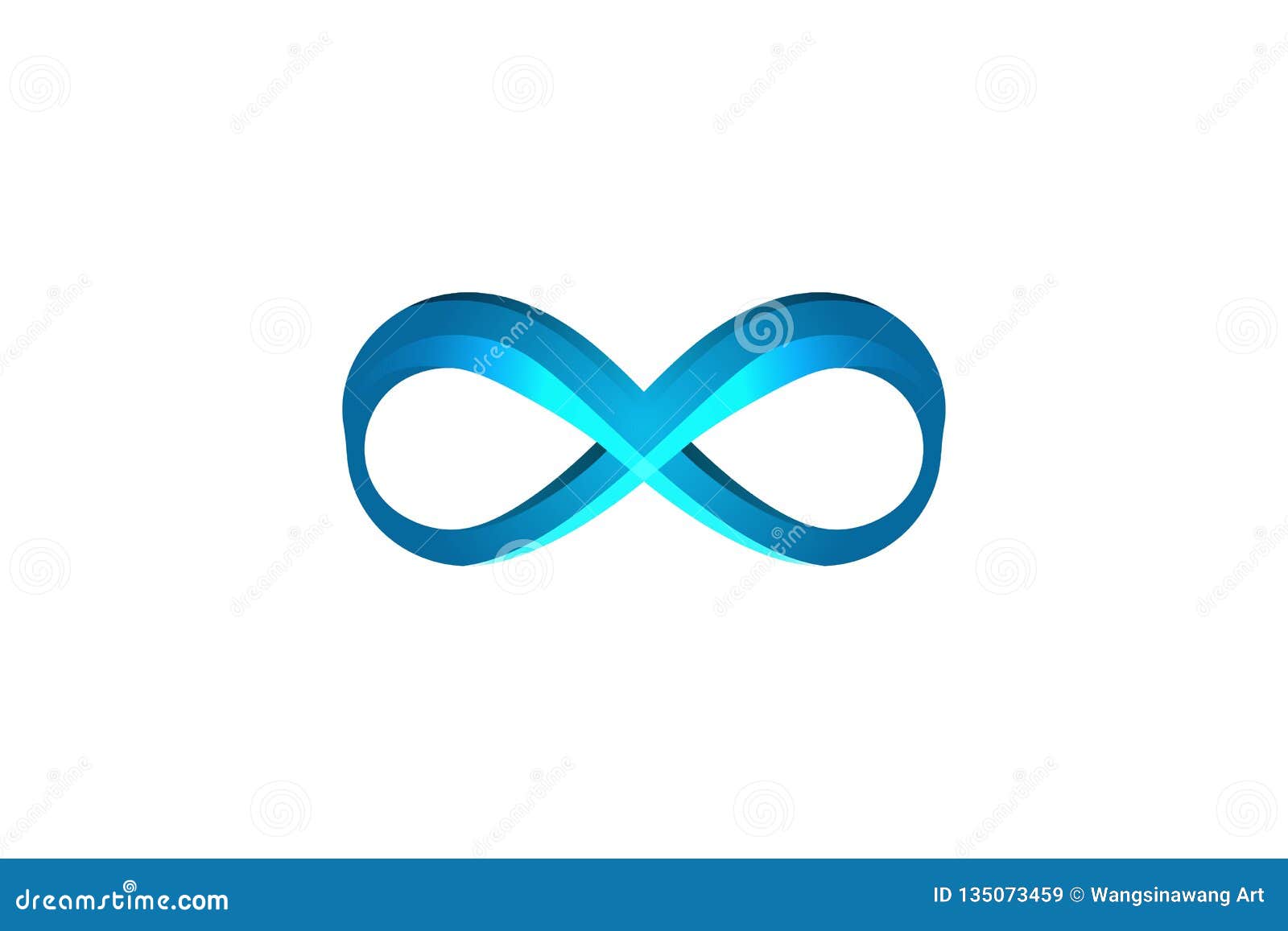 Blue Infinity Logo Designs Inspiration Isolated on White Background ...