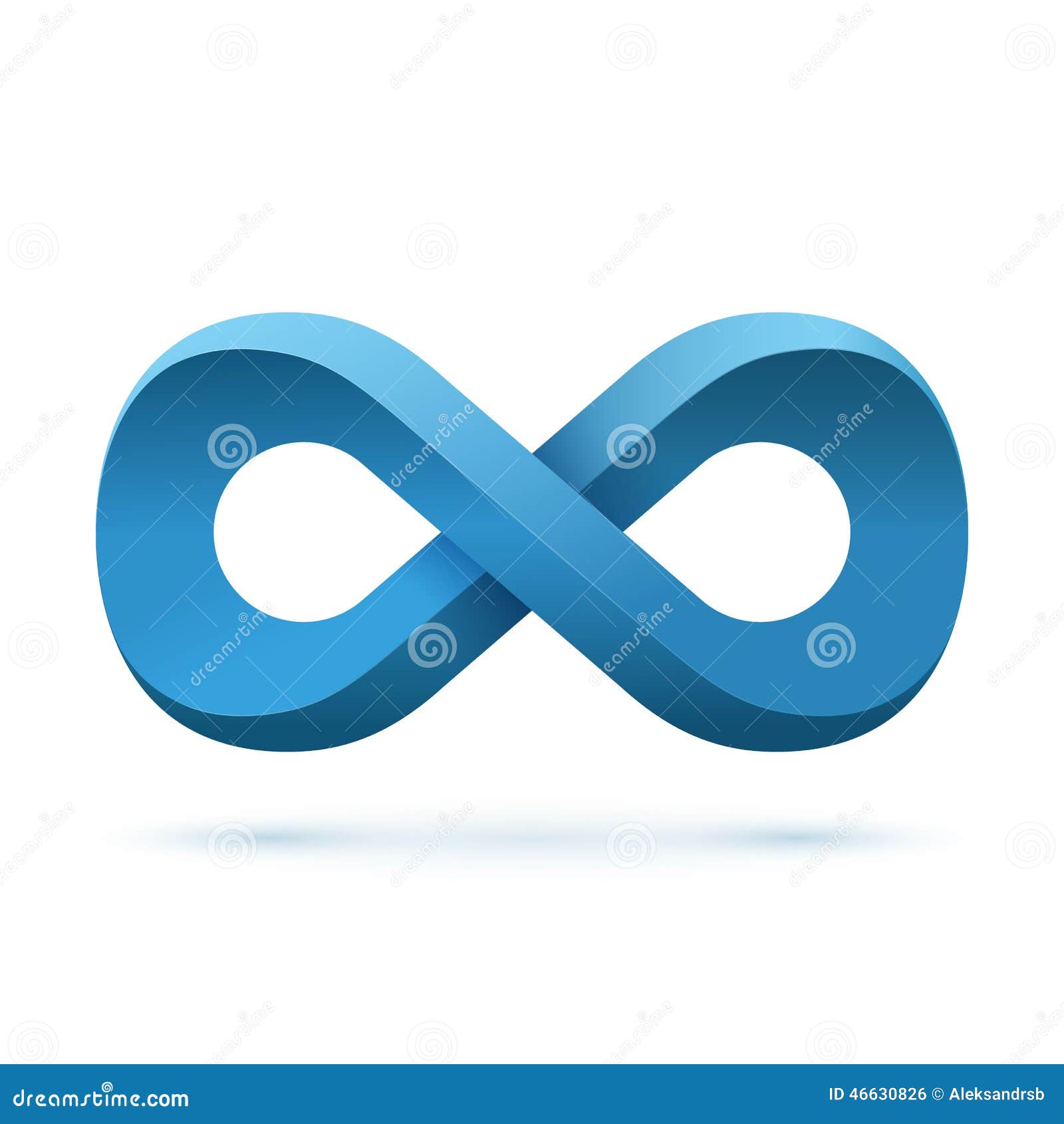Double Infinity Symbol Blue