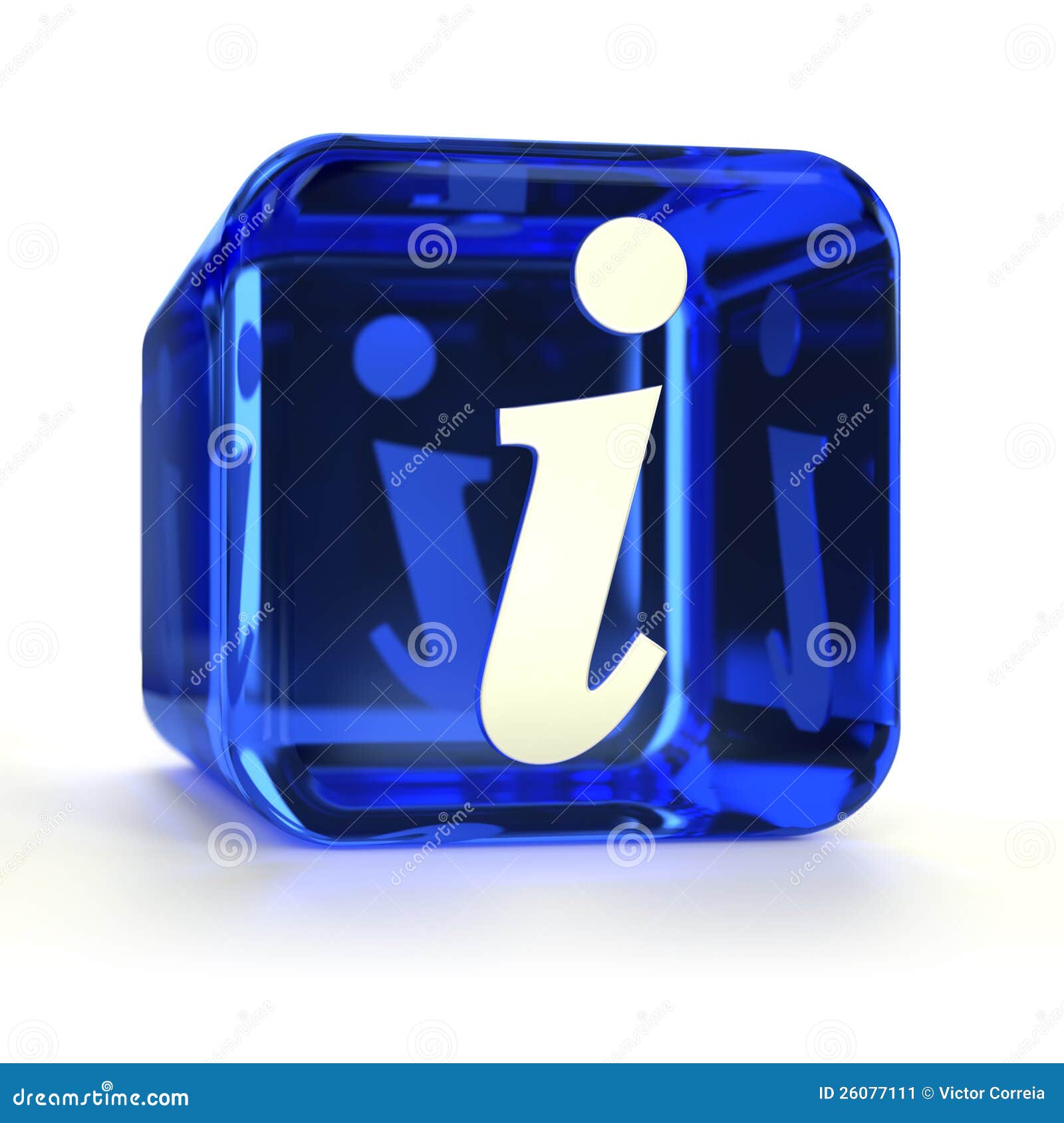 Blue Info Icon stock illustration. Illustration of info - 26077111