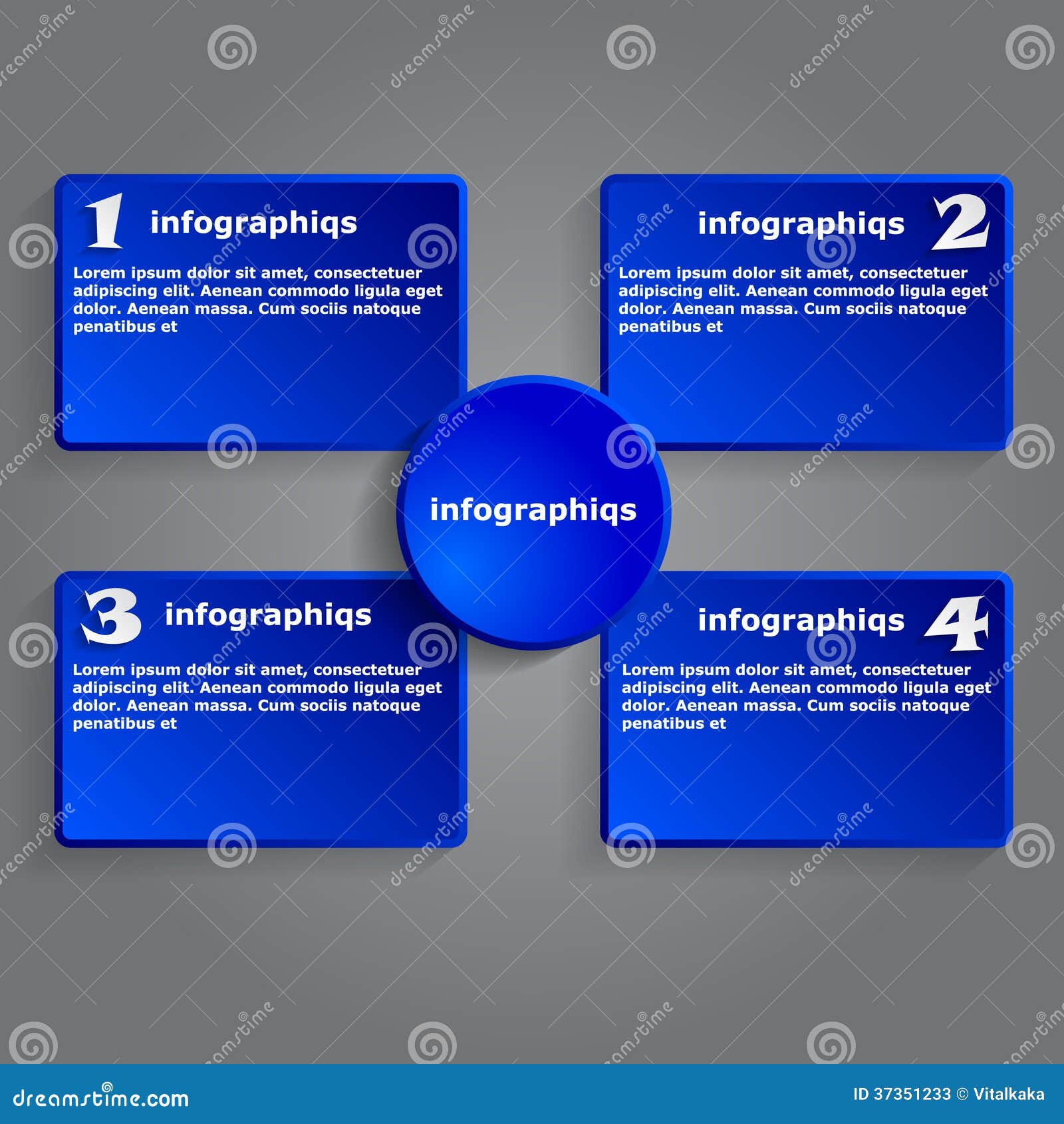 Blue infographics design stock illustration. Illustration of graph ...