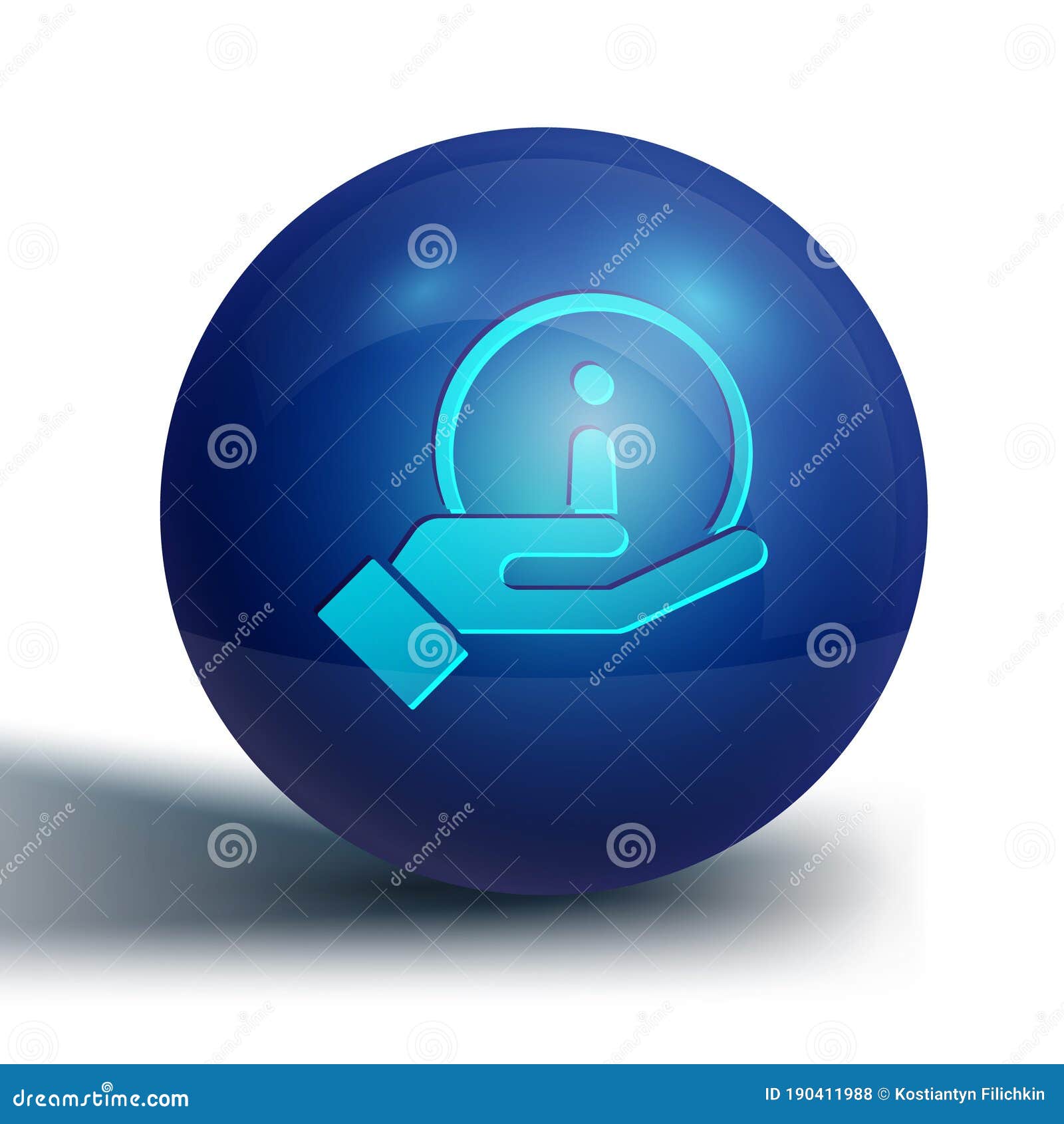 Blue Information Icon Isolated on White Background. Blue Circle Button ...