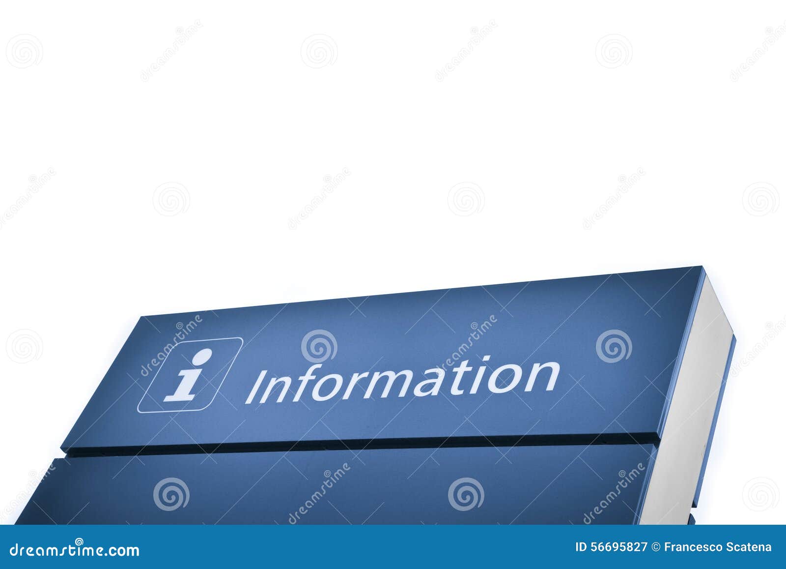 Blue information sign stock image. Image of tourism, ideas - 56695827
