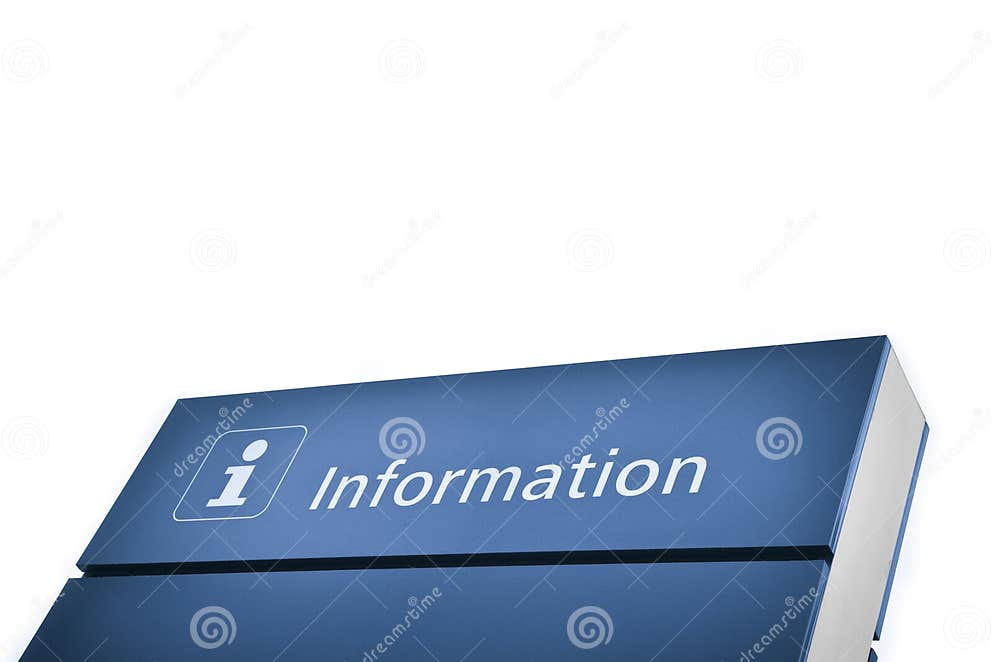 Blue information sign stock image. Image of tourism, ideas - 56695827