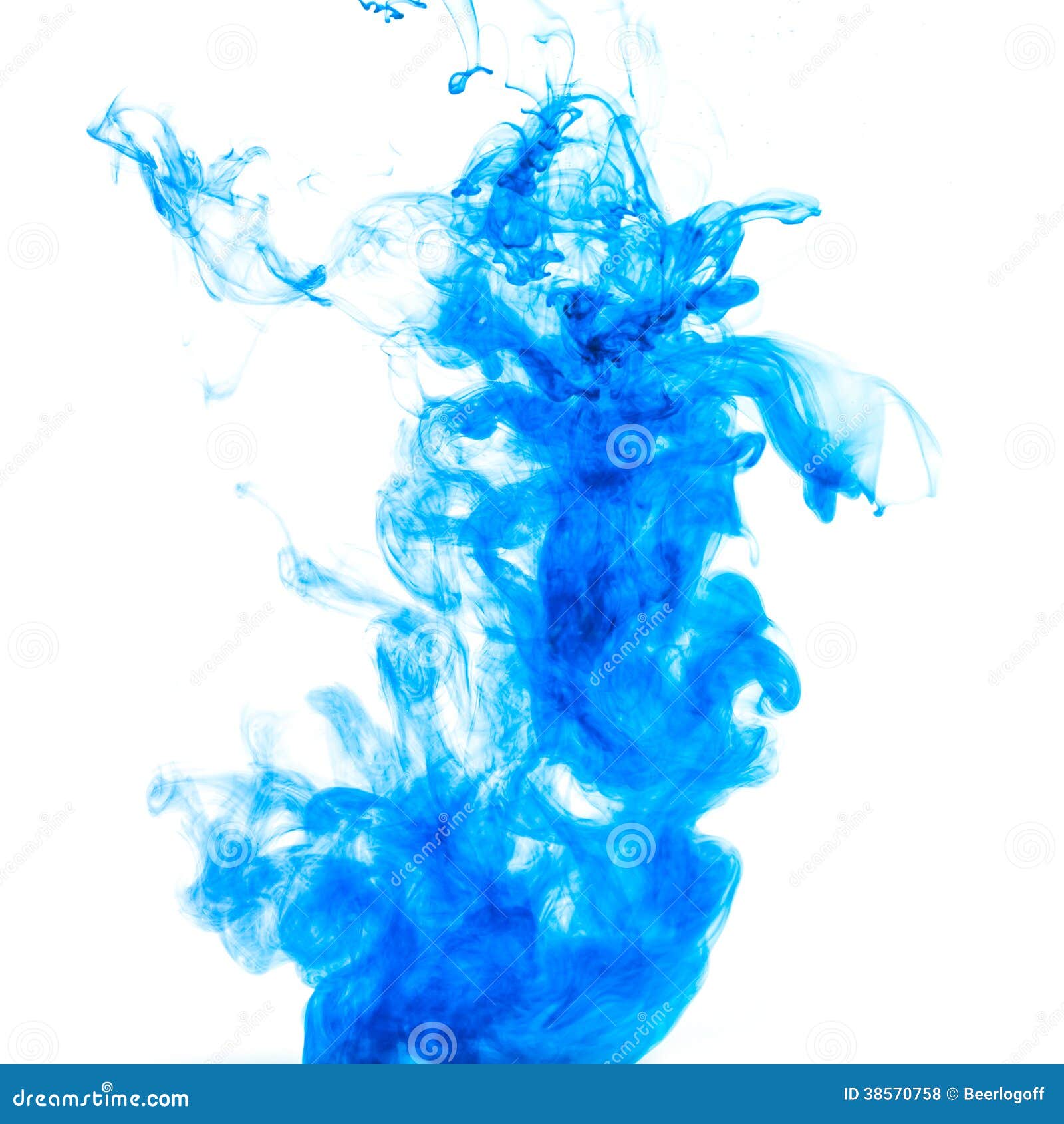 Blue ink abstract stock photo. Image of pattern, elegance - 38570758