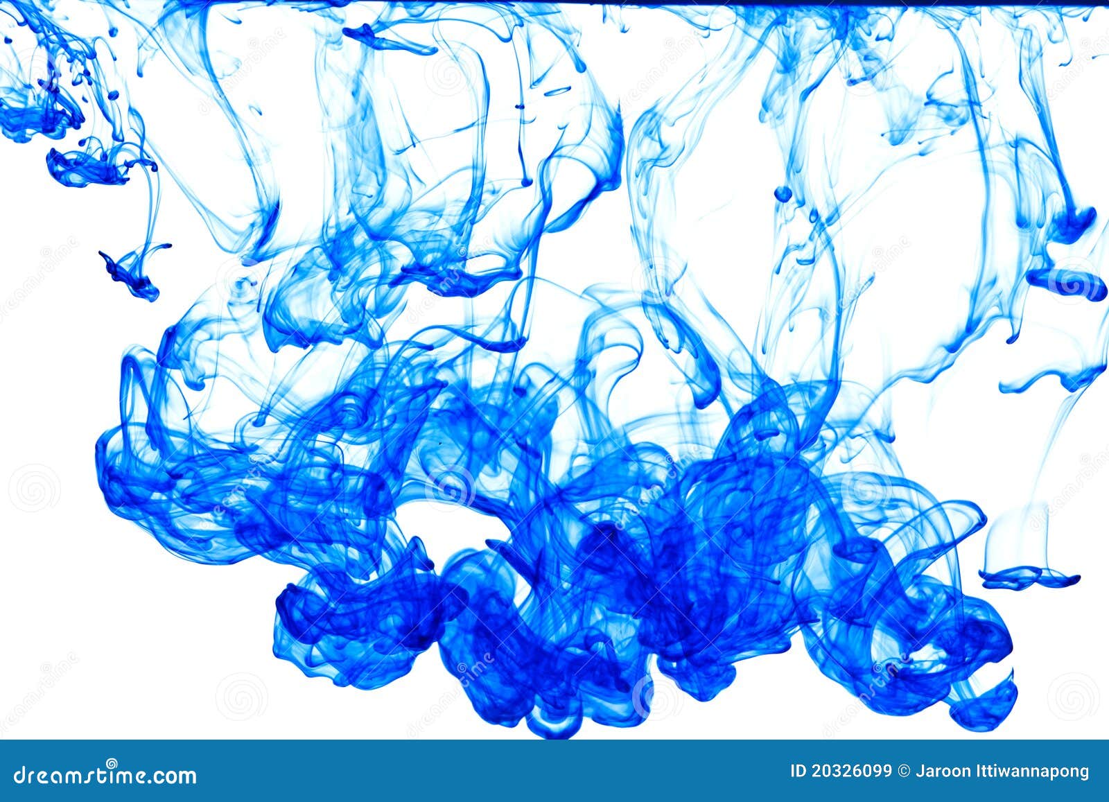 Blue ink drop stock image. Image of splattered, science - 20326099