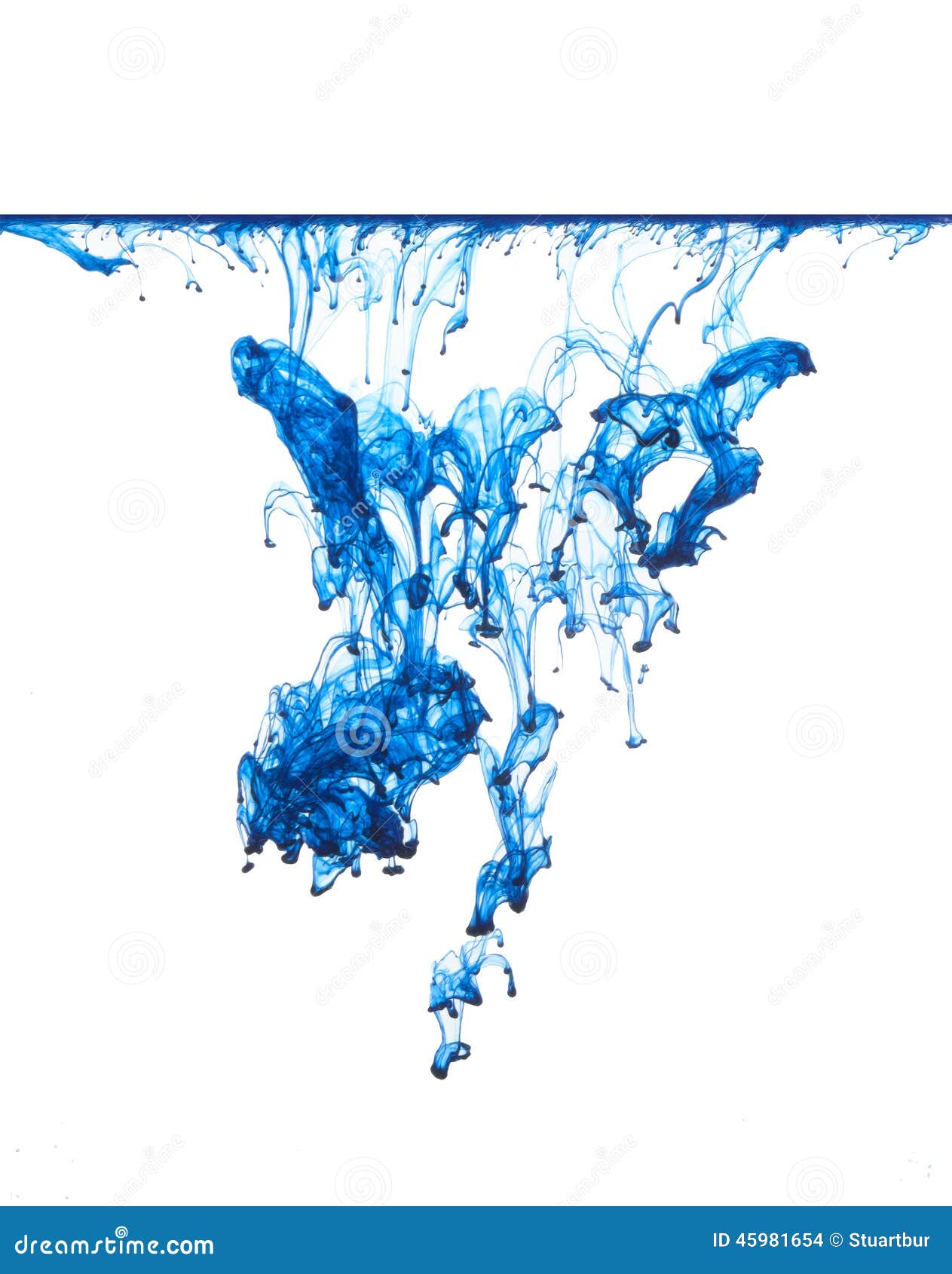 Blue ink stock photo. Image of motion, pattern, pollution - 45981654